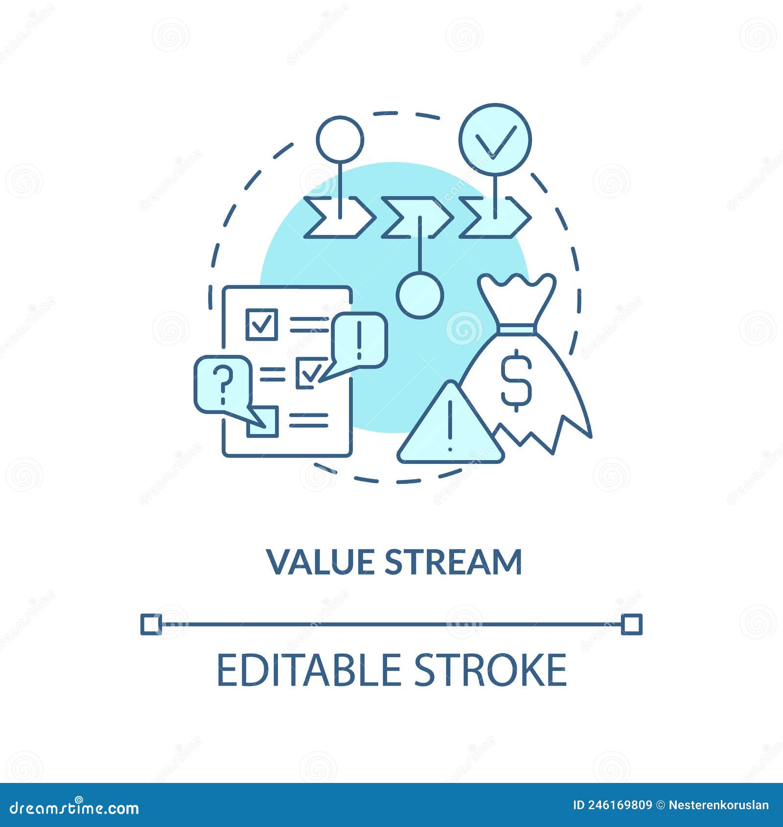 Value Stream Mapping Practices Blue Rectangle Infographic Template ...