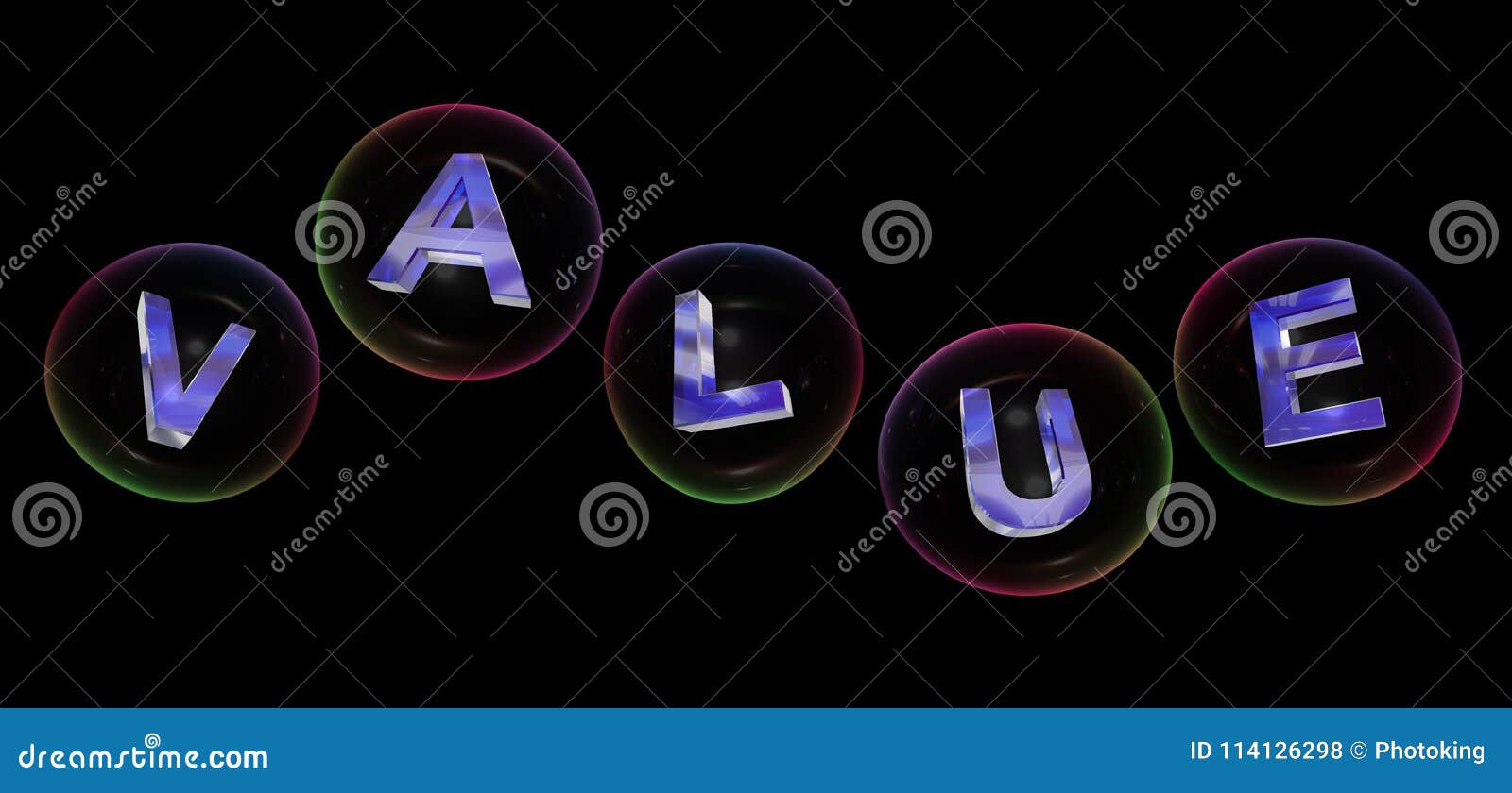 Value In Word Cloud Shows Worth Importance Or Significance Royalty-Free ...