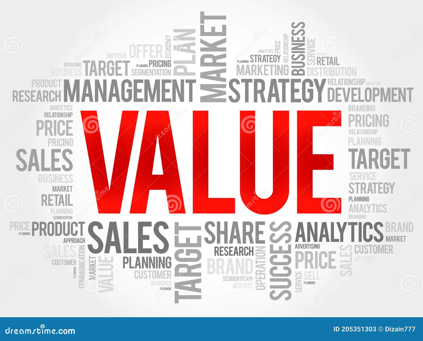 Value word cloud stock illustration. Illustration of curiosity - 205351303