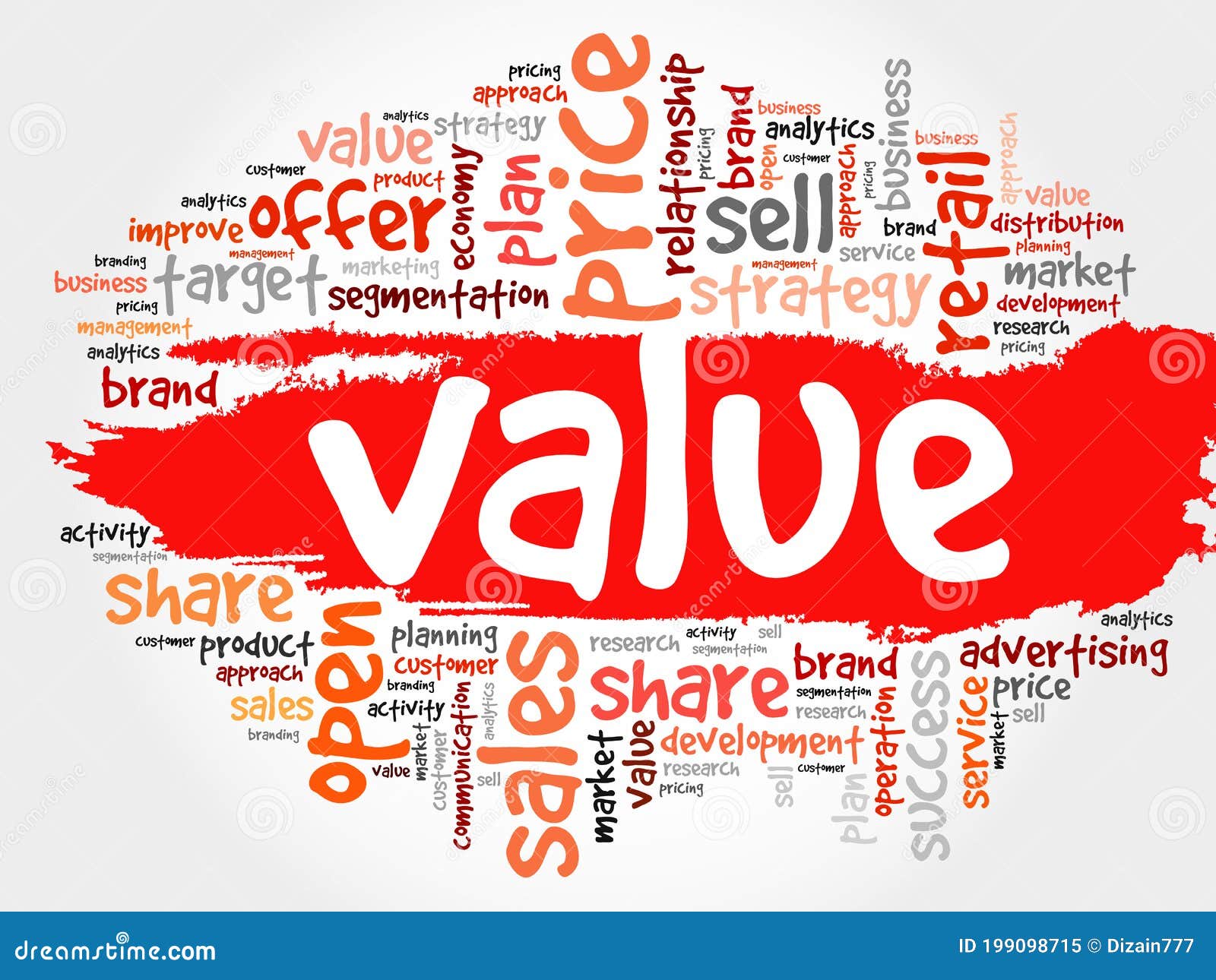 VALUE word cloud collage stock illustration. Illustration of integrity ...