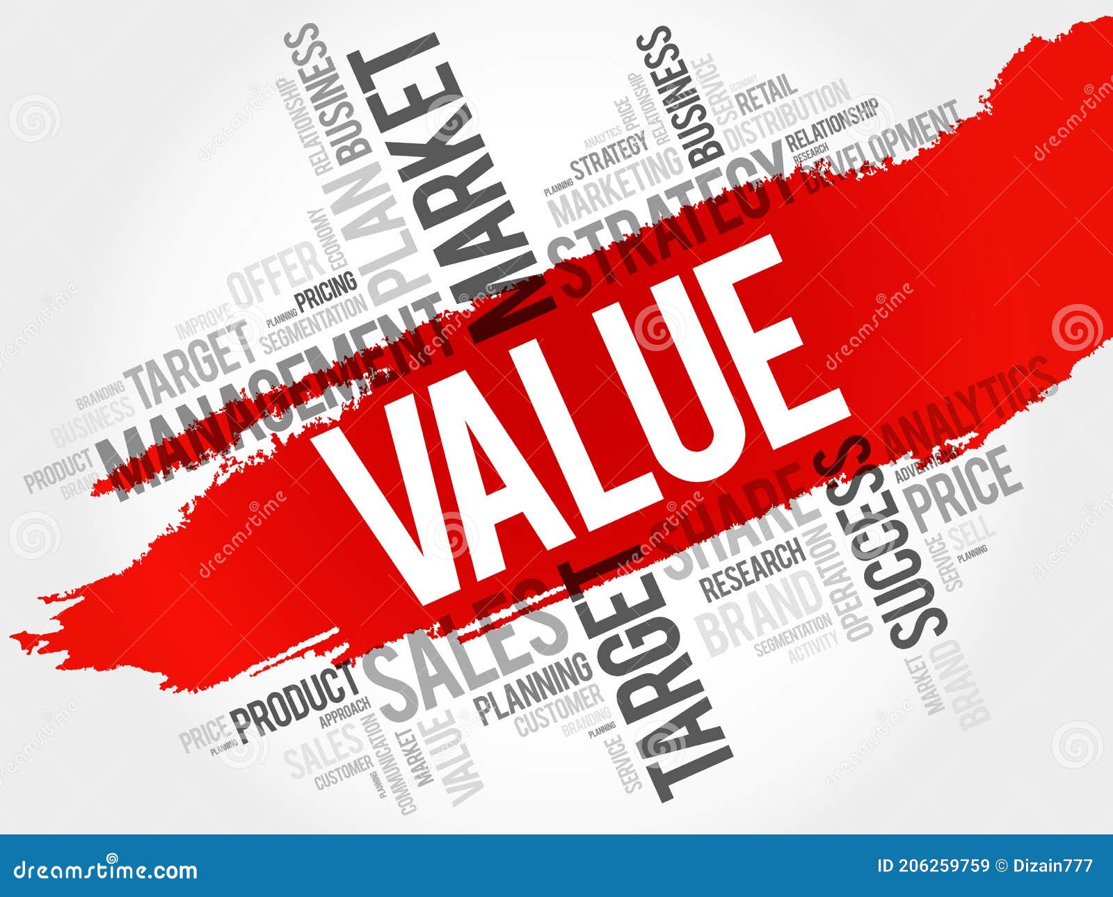 Value word cloud stock illustration. Illustration of achievement ...