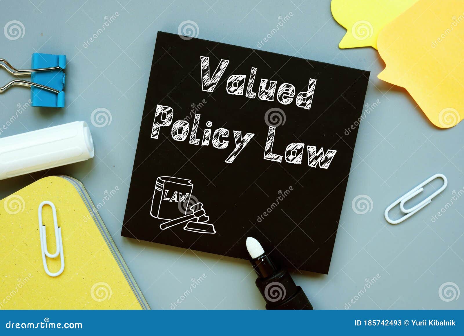 Valued Policy Law VPL Phrase on the Sheet Stock Image - Image of system ...