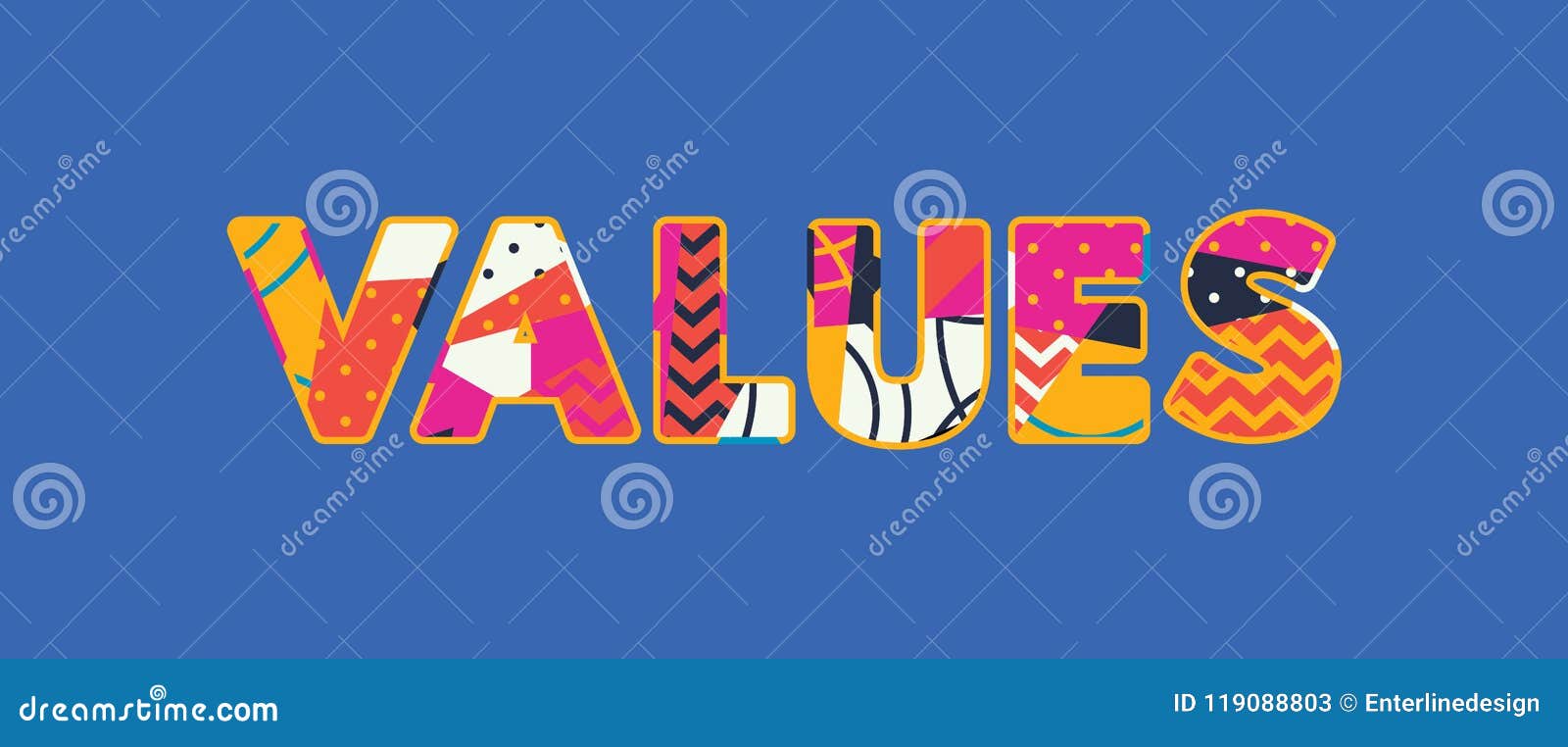 Values Concept Word Art Illustration Stock Vector - Illustration of ...