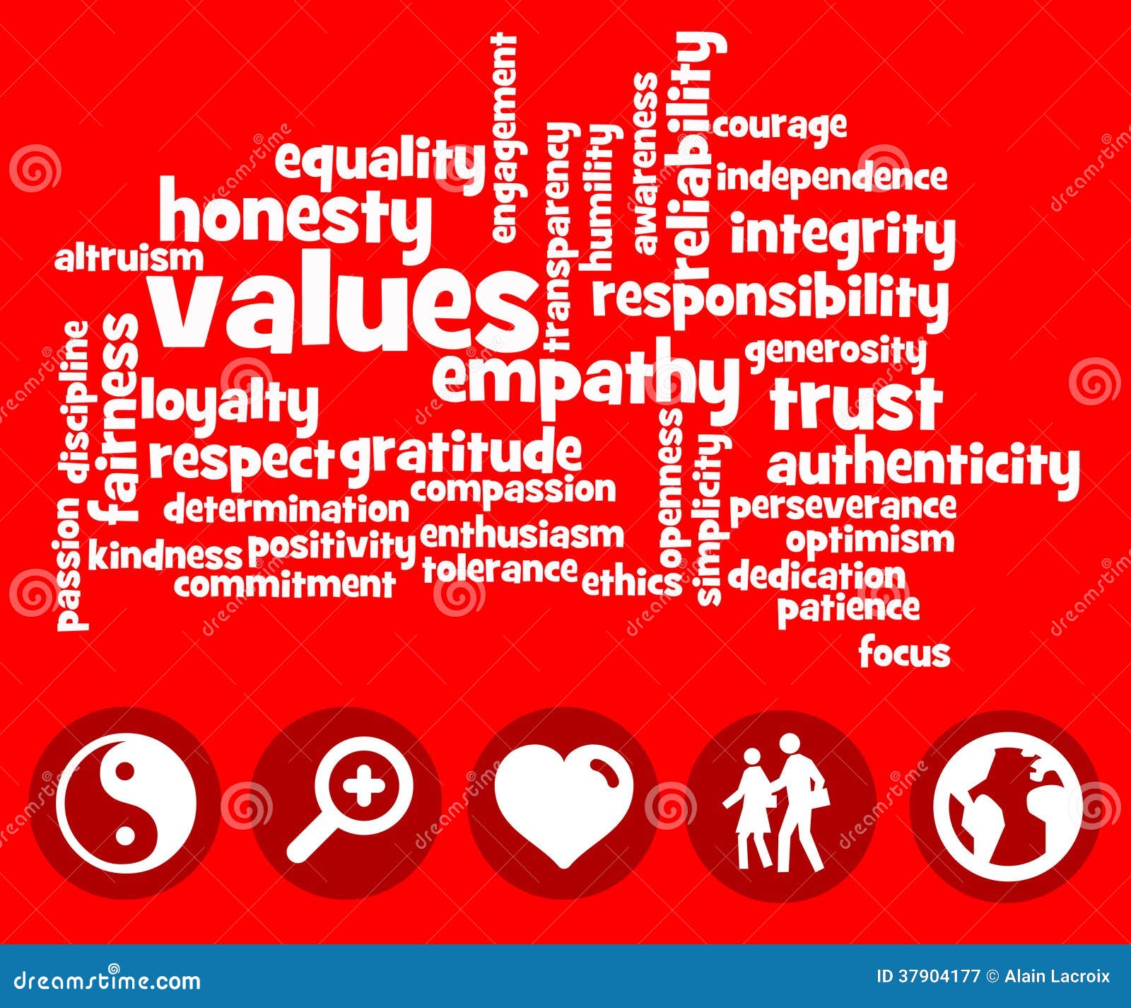 Values stock illustration. Illustration of courageous - 37904177