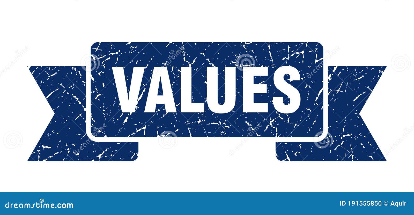 Values Ribbon. Values Grunge Band Sign Stock Vector - Illustration of ...