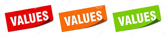 Values Sticker. Values Square Isolated Sign Stock Vector - Illustration ...