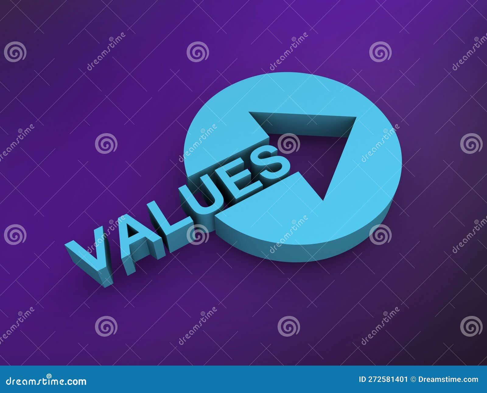 Values word on purple stock illustration. Illustration of respect ...