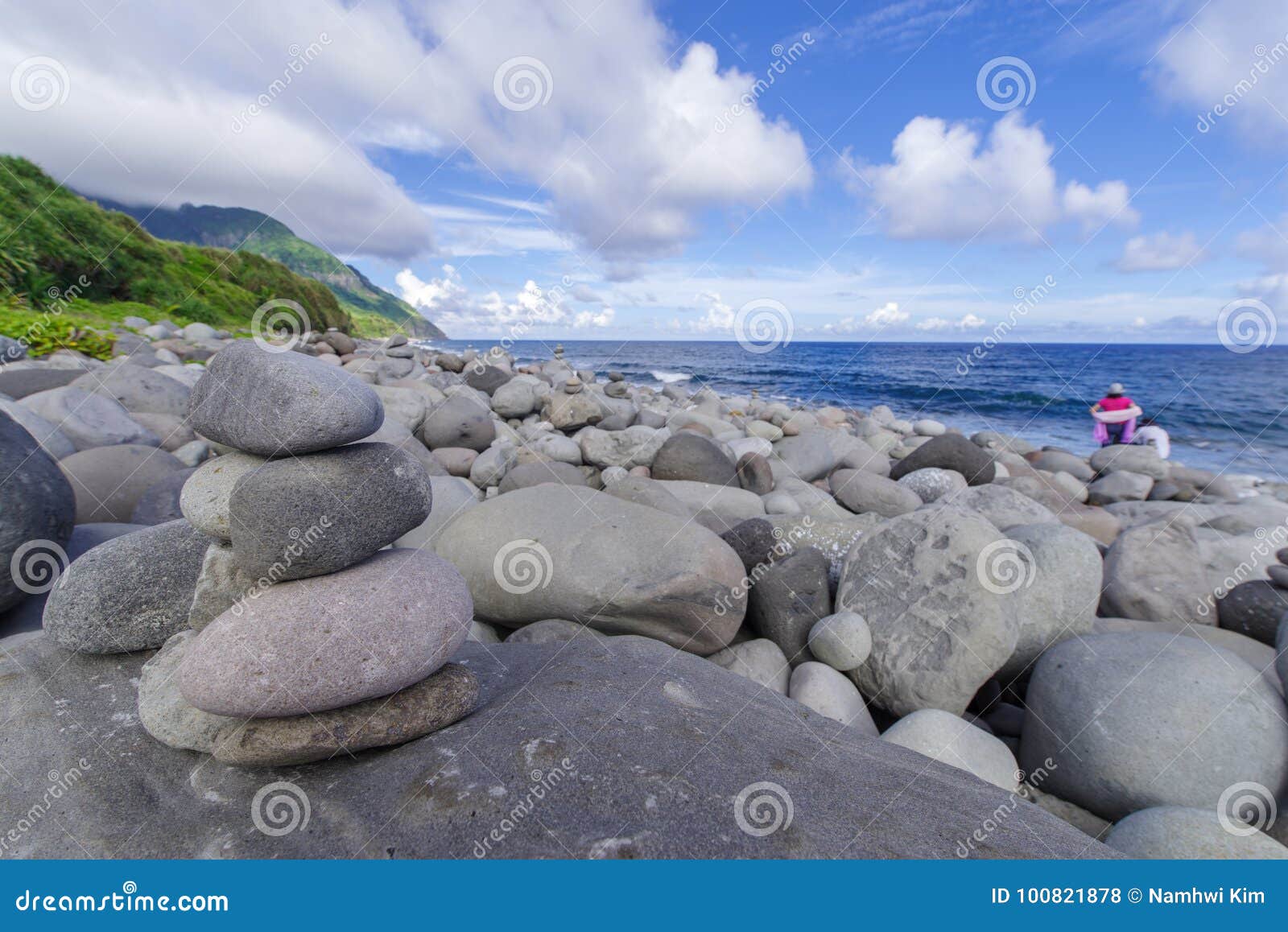 Valugan Boulder Beach in Basco, Batanes Stock Photo - Image of summer ...