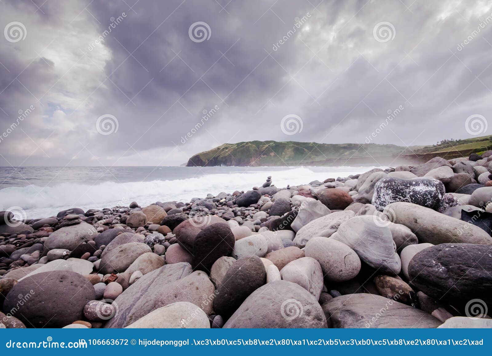 Valugan Boulder Beach, Batanes, Philippines Stock Photo - Image of ...