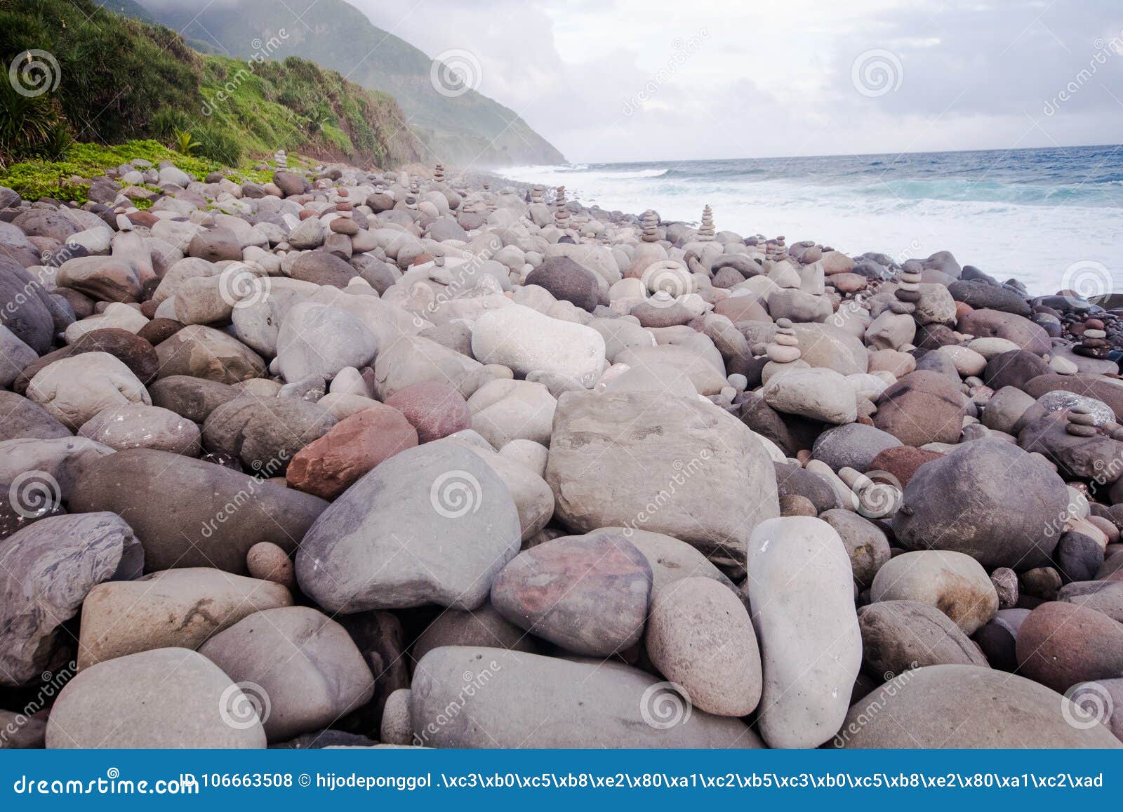 Valugan Boulder Beach, Batanes, Philippines Stock Photo - Image of ...