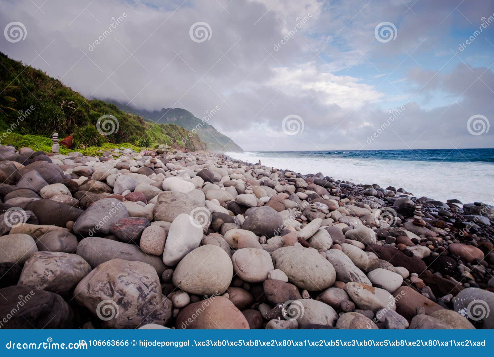 Valugan Boulder Beach, Batanes, Philippines Stock Photo - Image of ...