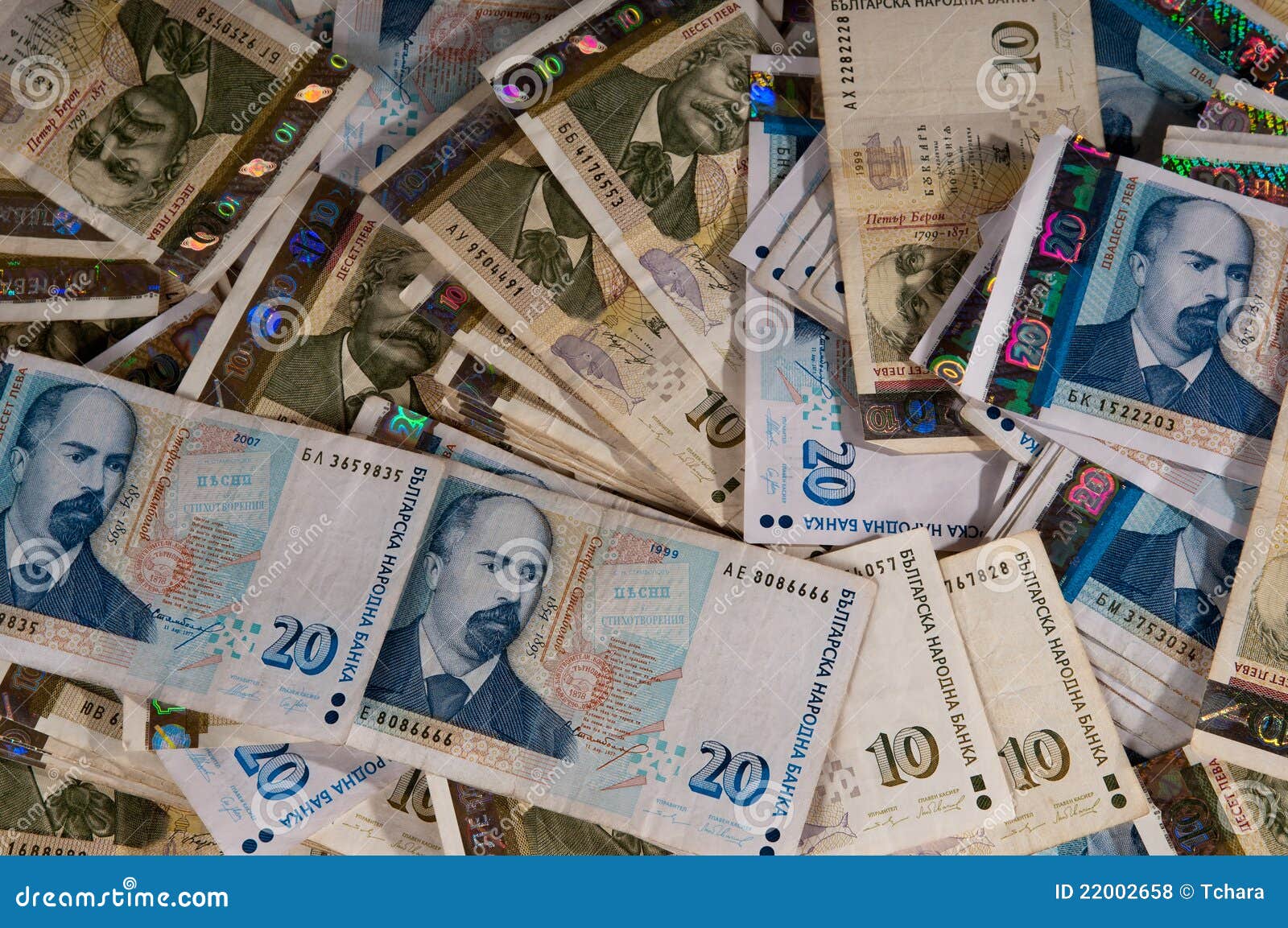 Valuta bulgara fotografia stock. Immagine di pacchetto - 22002658