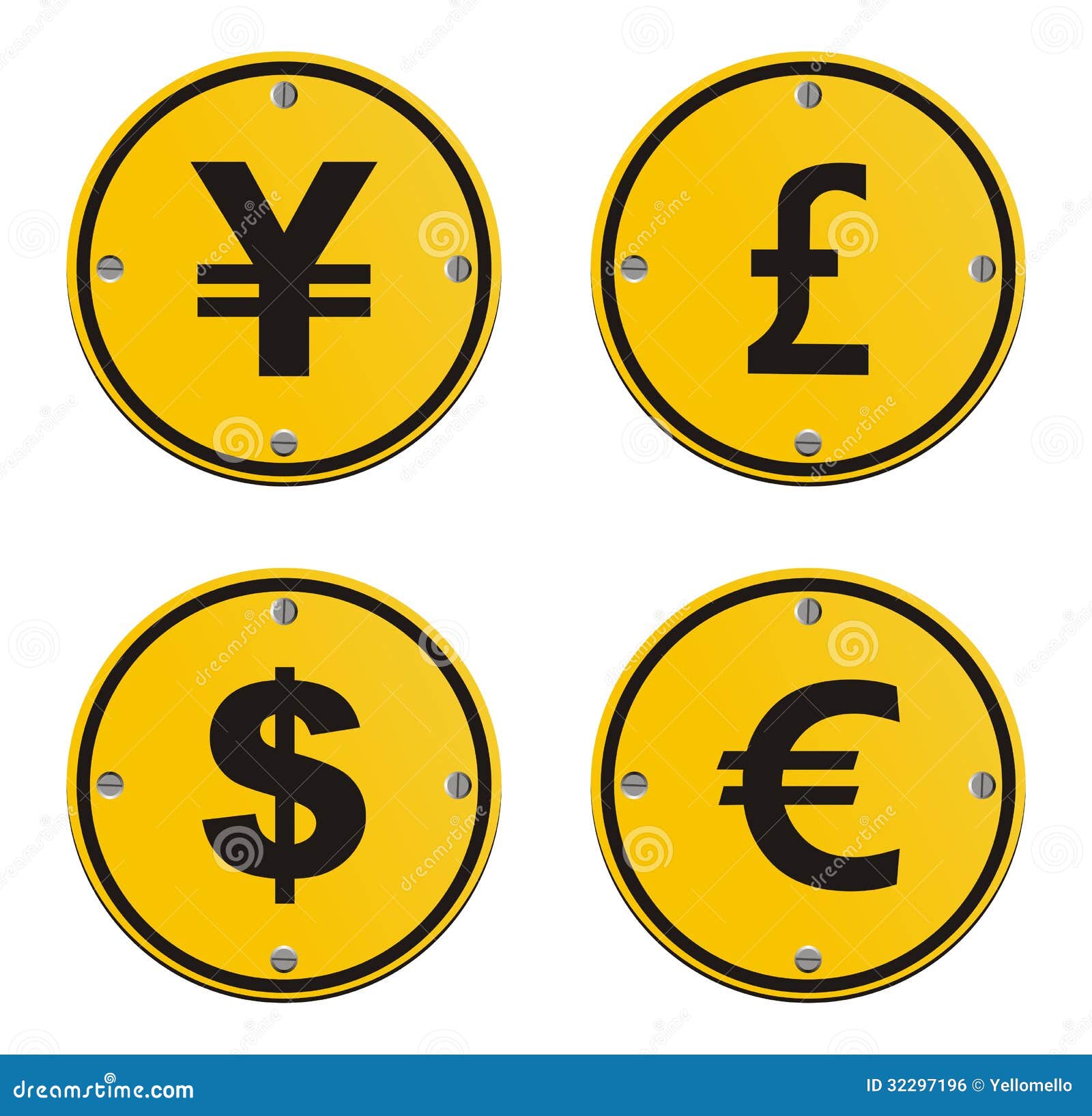 Valutasymboler stock illustrationer. Illustration av pund - 32297196