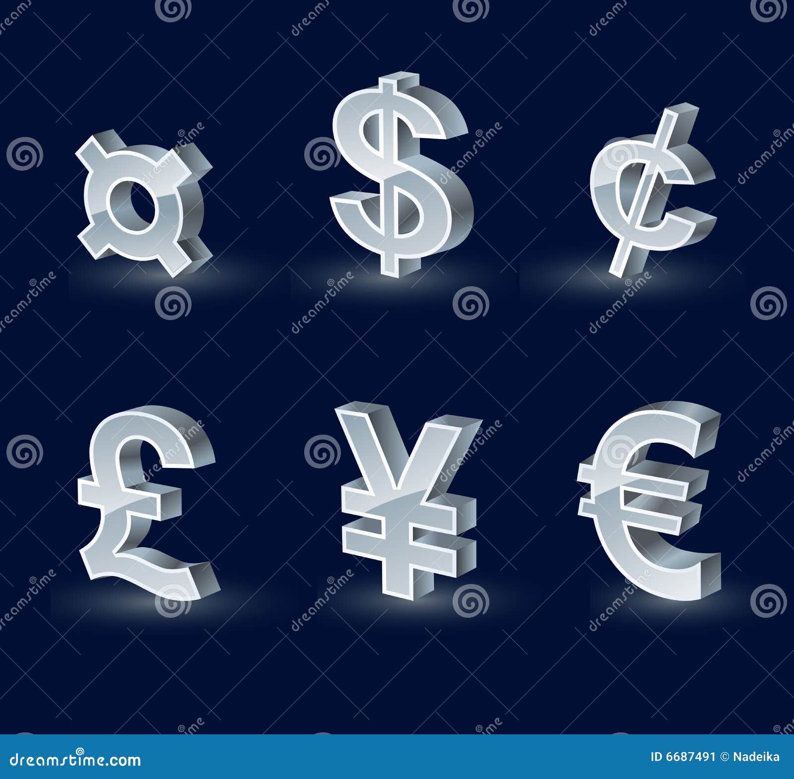 Valutasymboler vektor illustrationer. Illustration av dator - 6687491