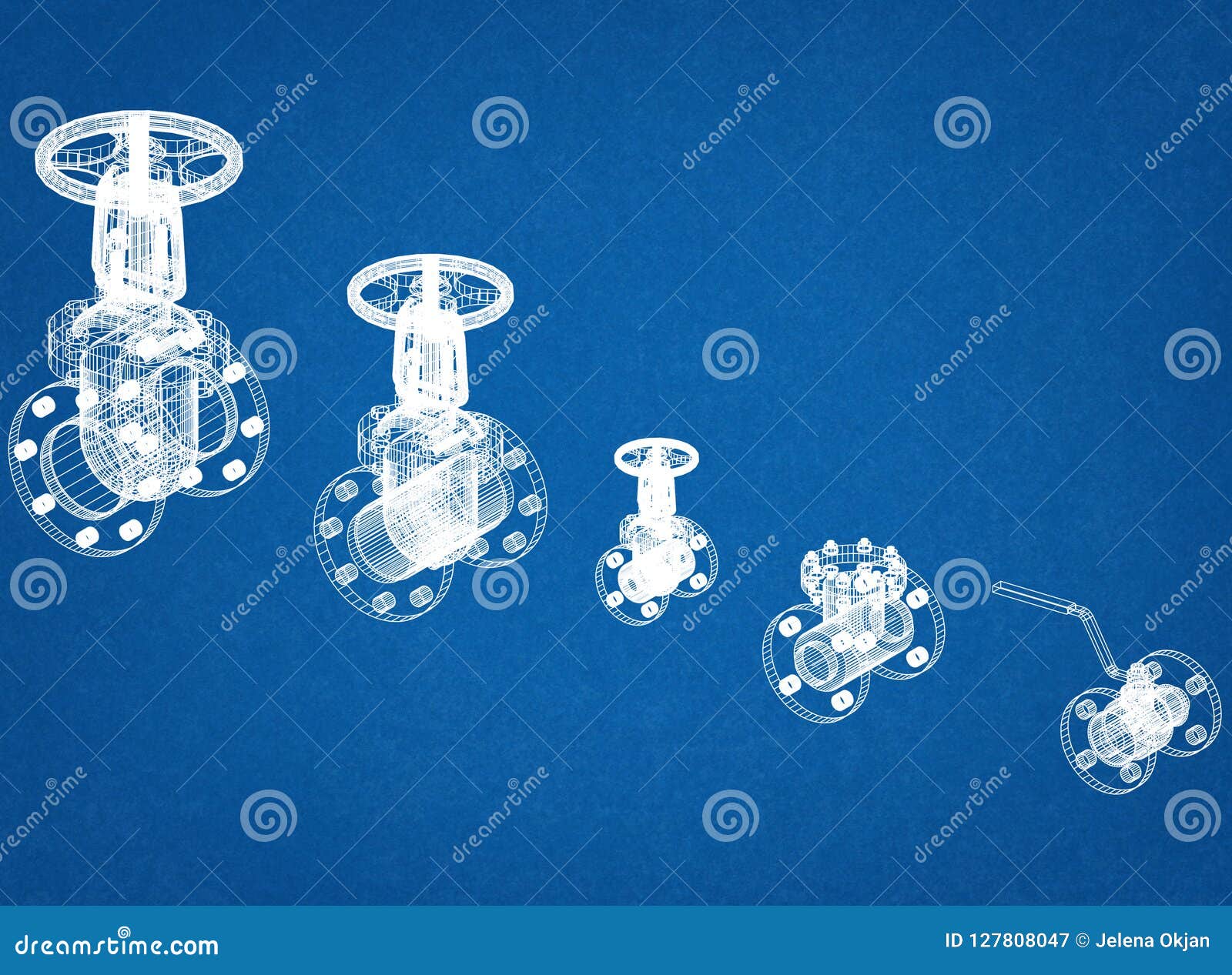Valve Architect blueprint stock image. Image of background - 127808047