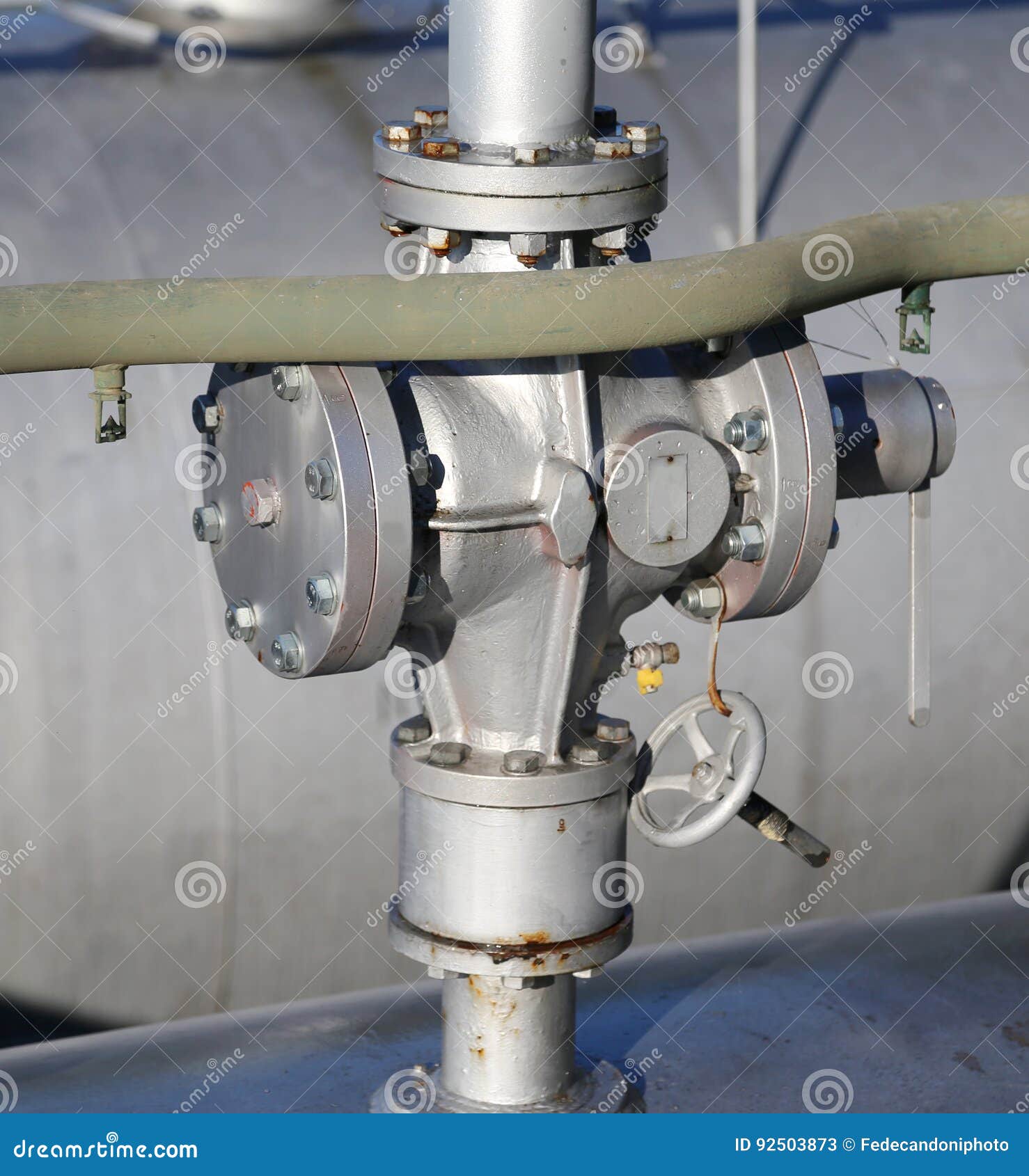 Valve for the Closure of the Distribution of Methane Gas Stock Image ...