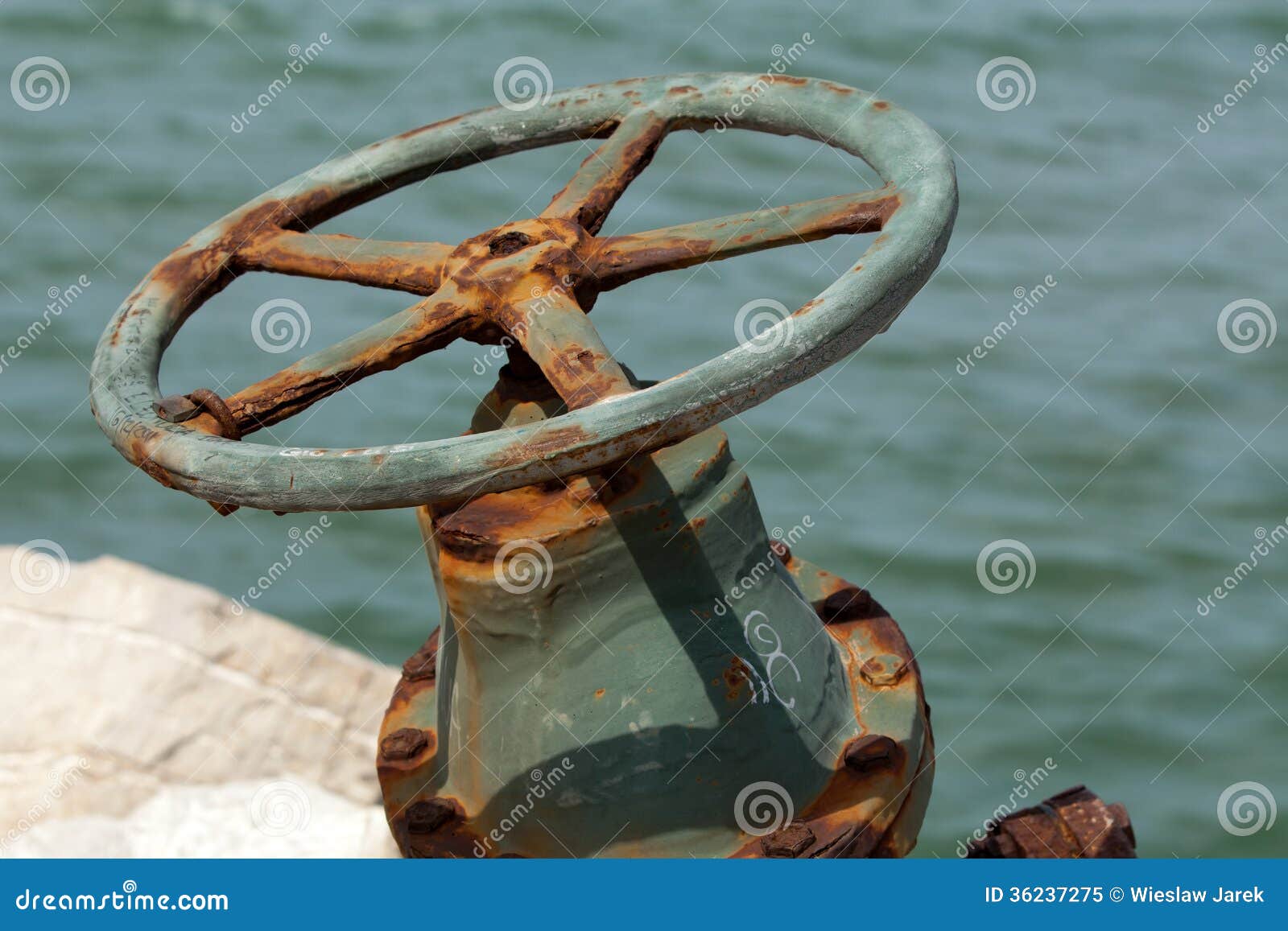 Valve coated corrosion stock image. Image of large, vent - 36237275