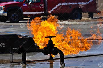Valve on Fire stock photo. Image of fireprotection, firemen - 40335772