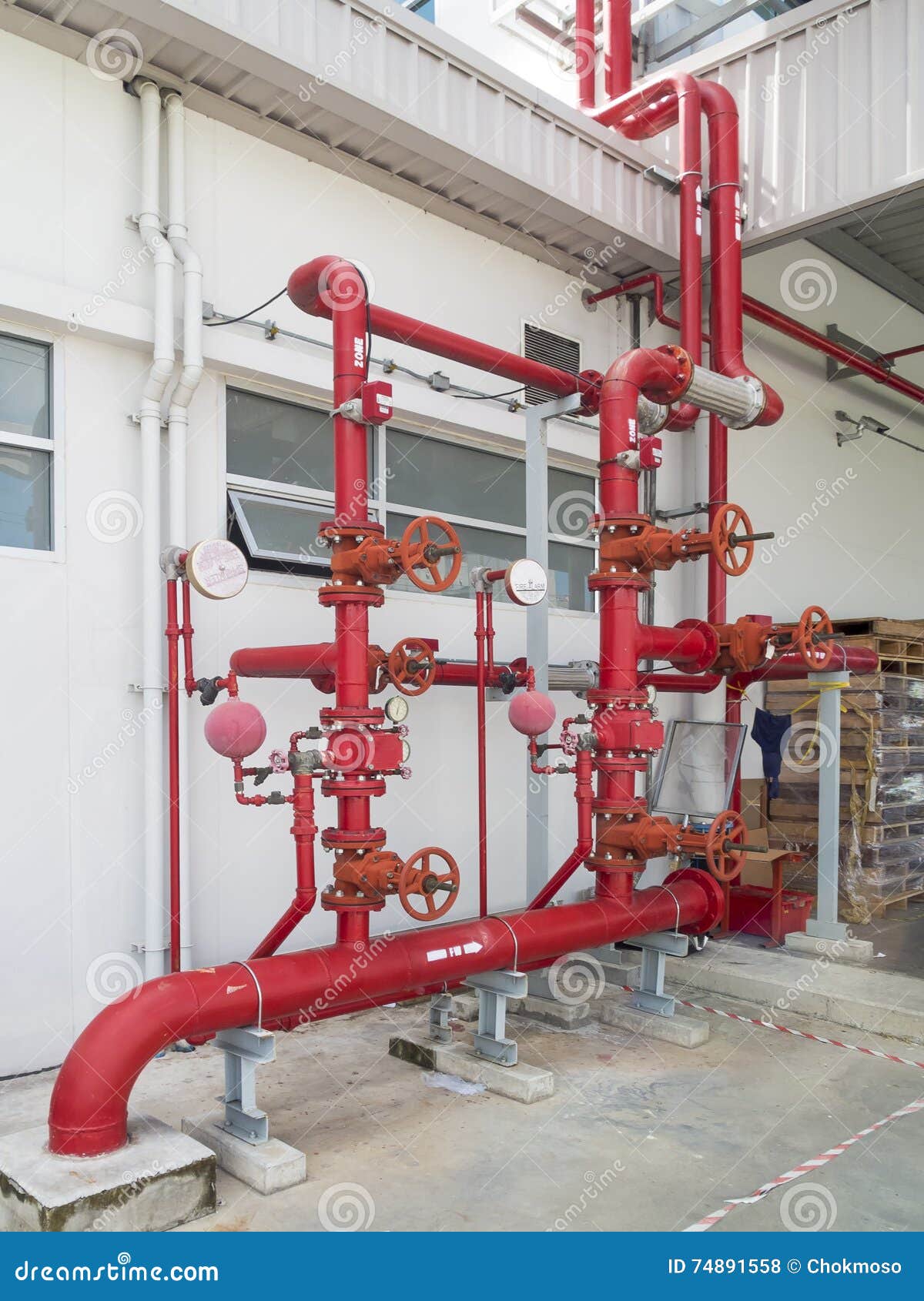 Valve Fire stock photo. Image of emergency, factory, fire - 74891558