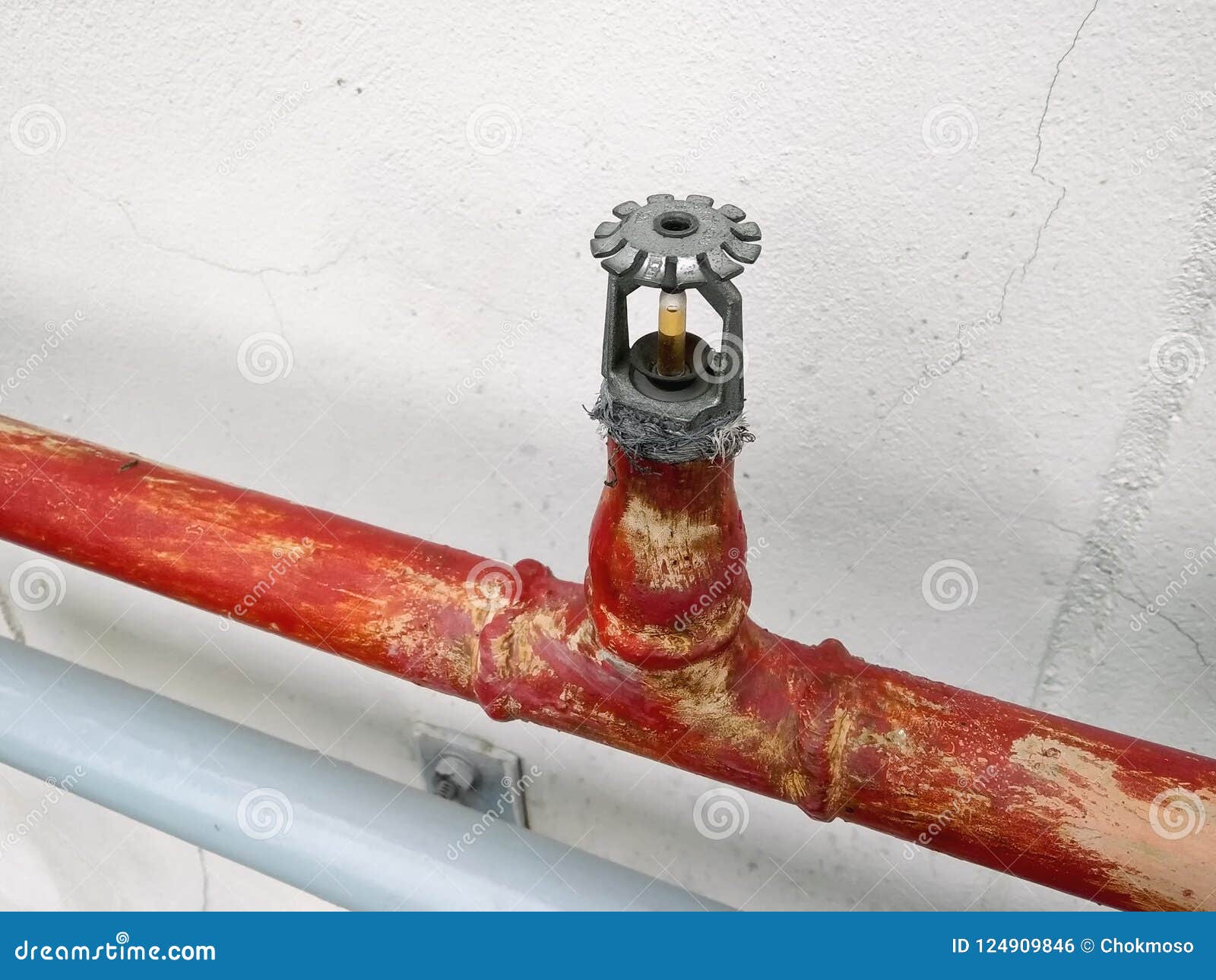 Valve Fire Protection stock photo. Image of pipeline - 124909846