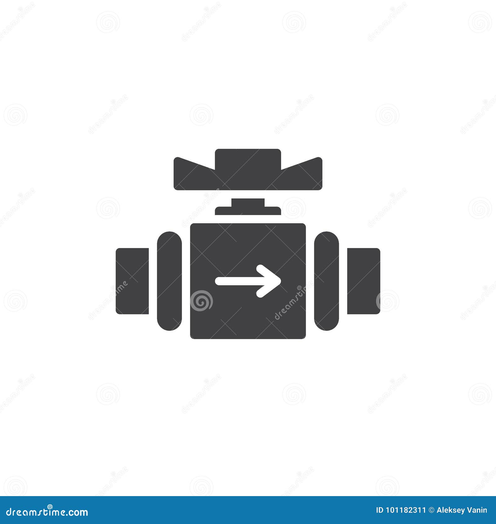 Valve icon vector stock vector. Illustration of valve - 101182311