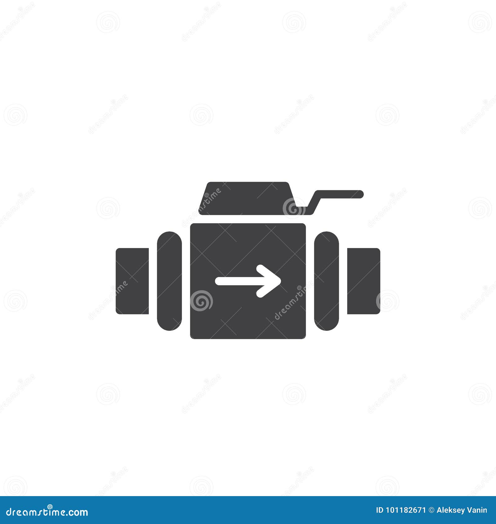 Valve icon vector stock vector. Illustration of symbol - 101182671