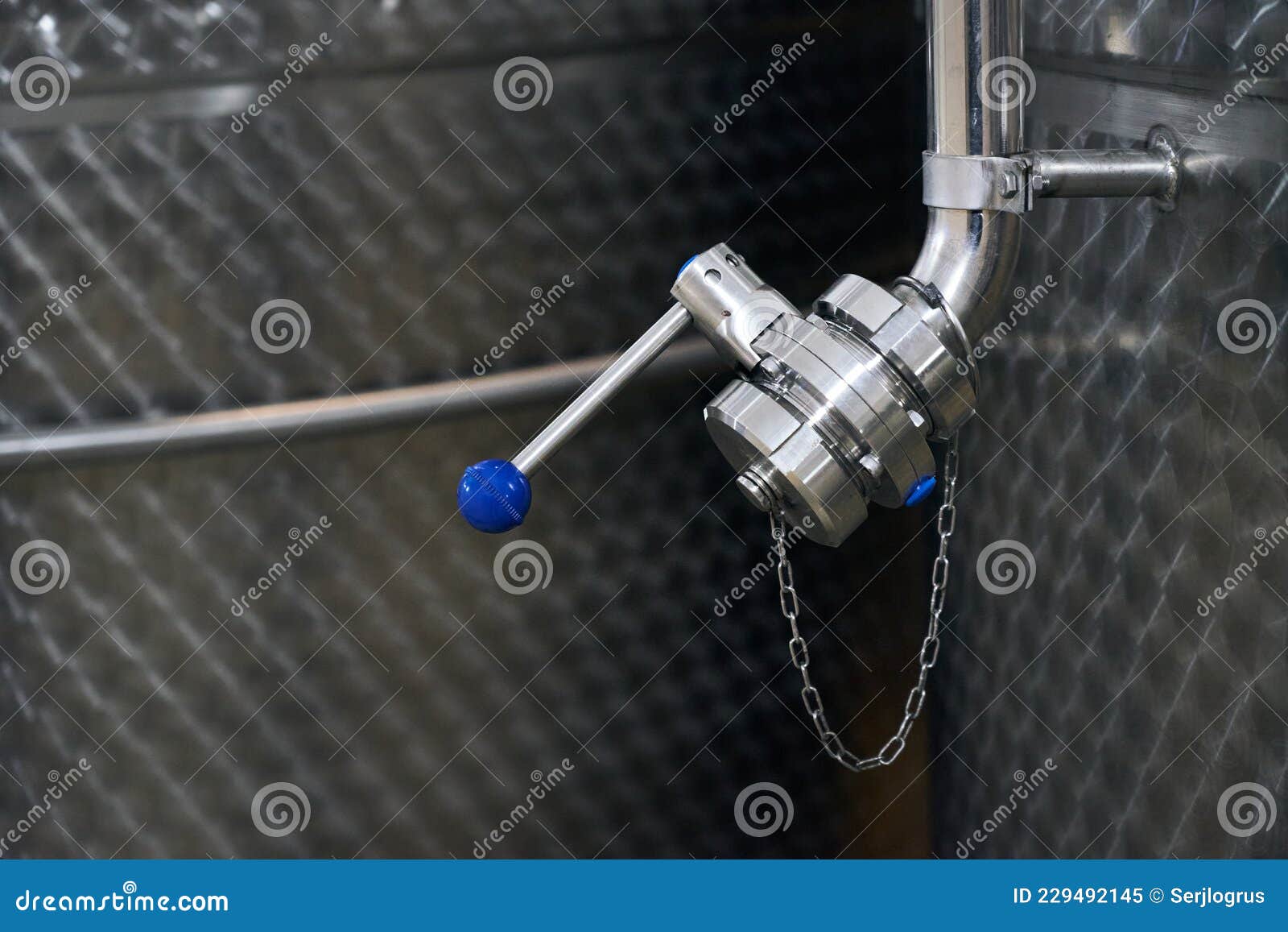 Valve on the Tank for Making Wine Stock Image - Image of fabrication ...