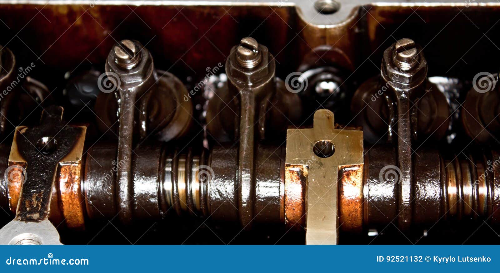 Valve tappets stock photo. Image of inspection, head - 92521132