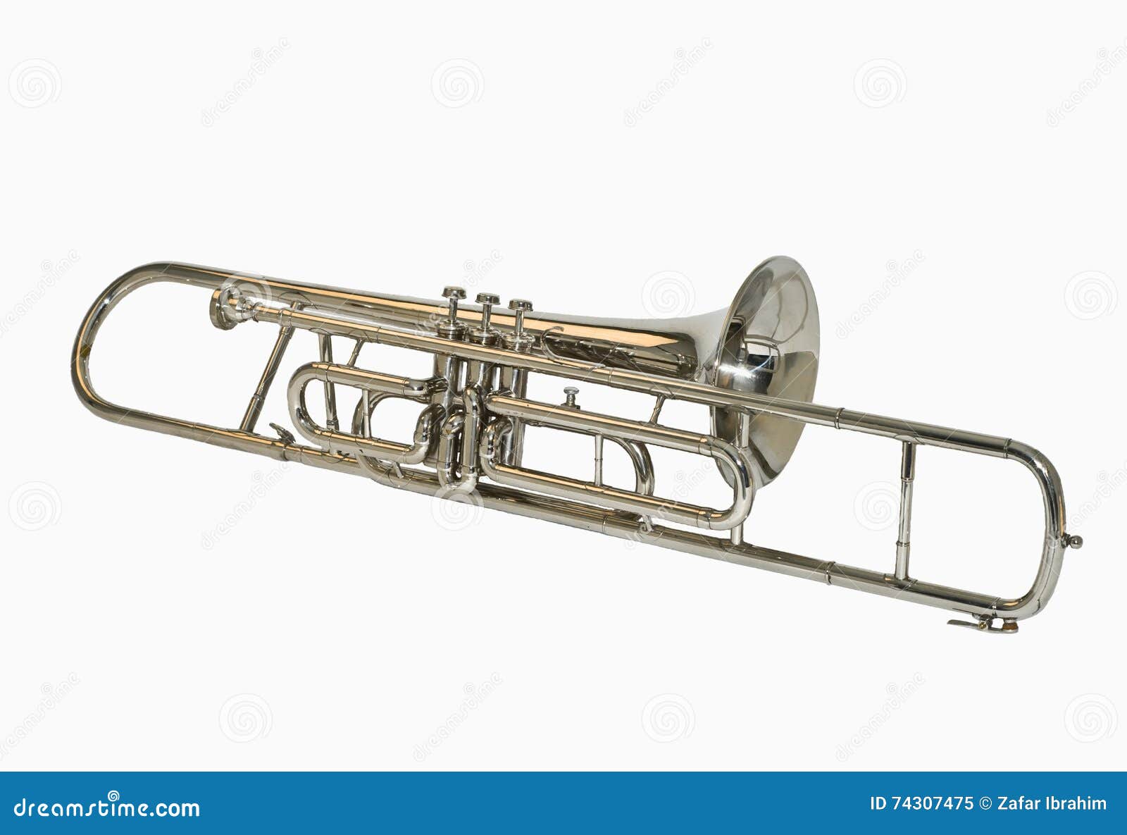 Valve trombone stock image. Image of soprano, long, shape - 74307475