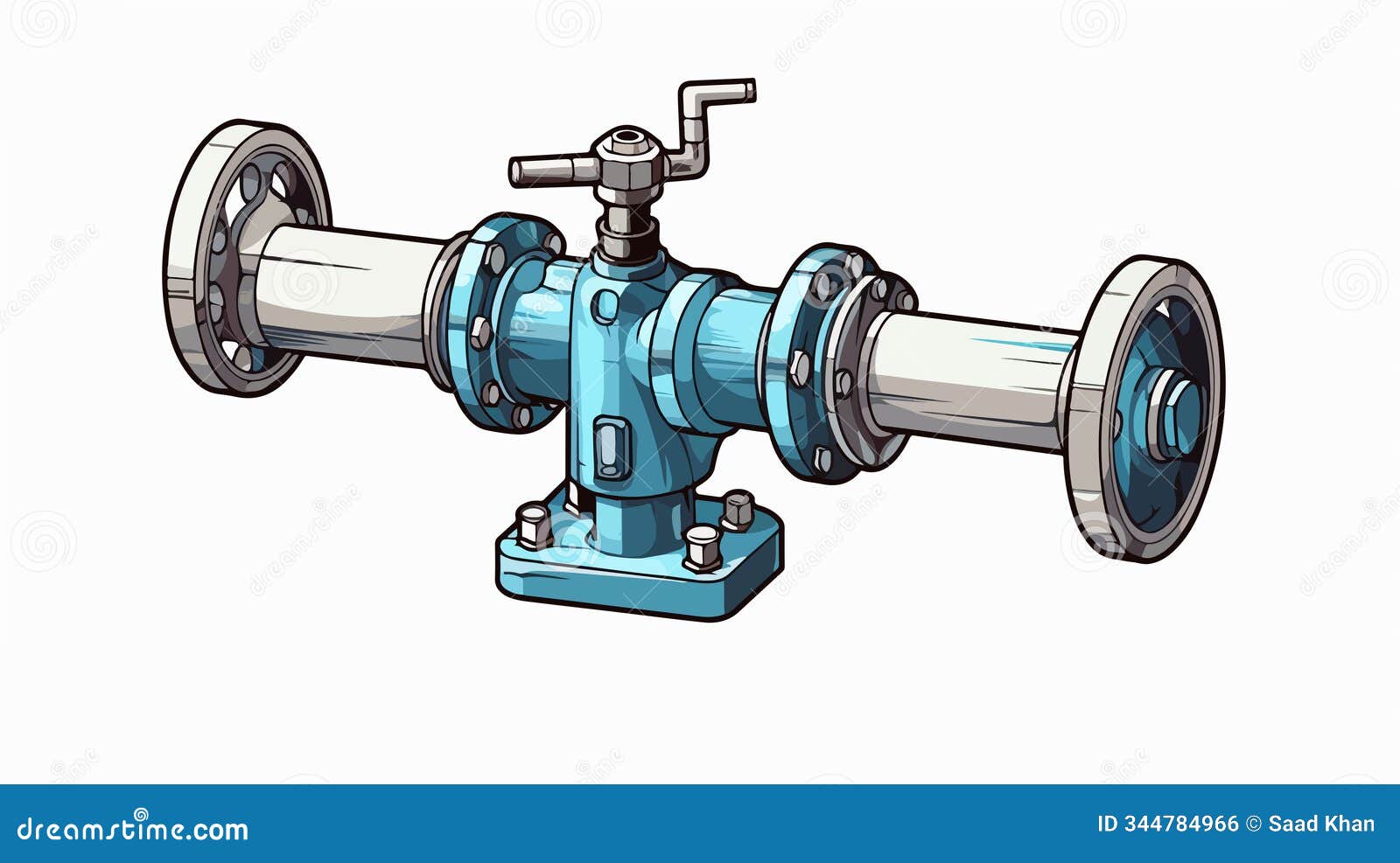 Valve Vector Drawing Cartoon Stock Vector - Illustration of mechanism ...
