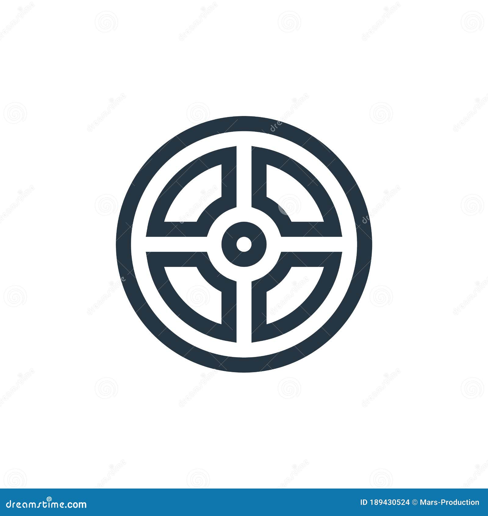 Valve Vector Icon Isolated on White Background. Outline, Thin Line ...