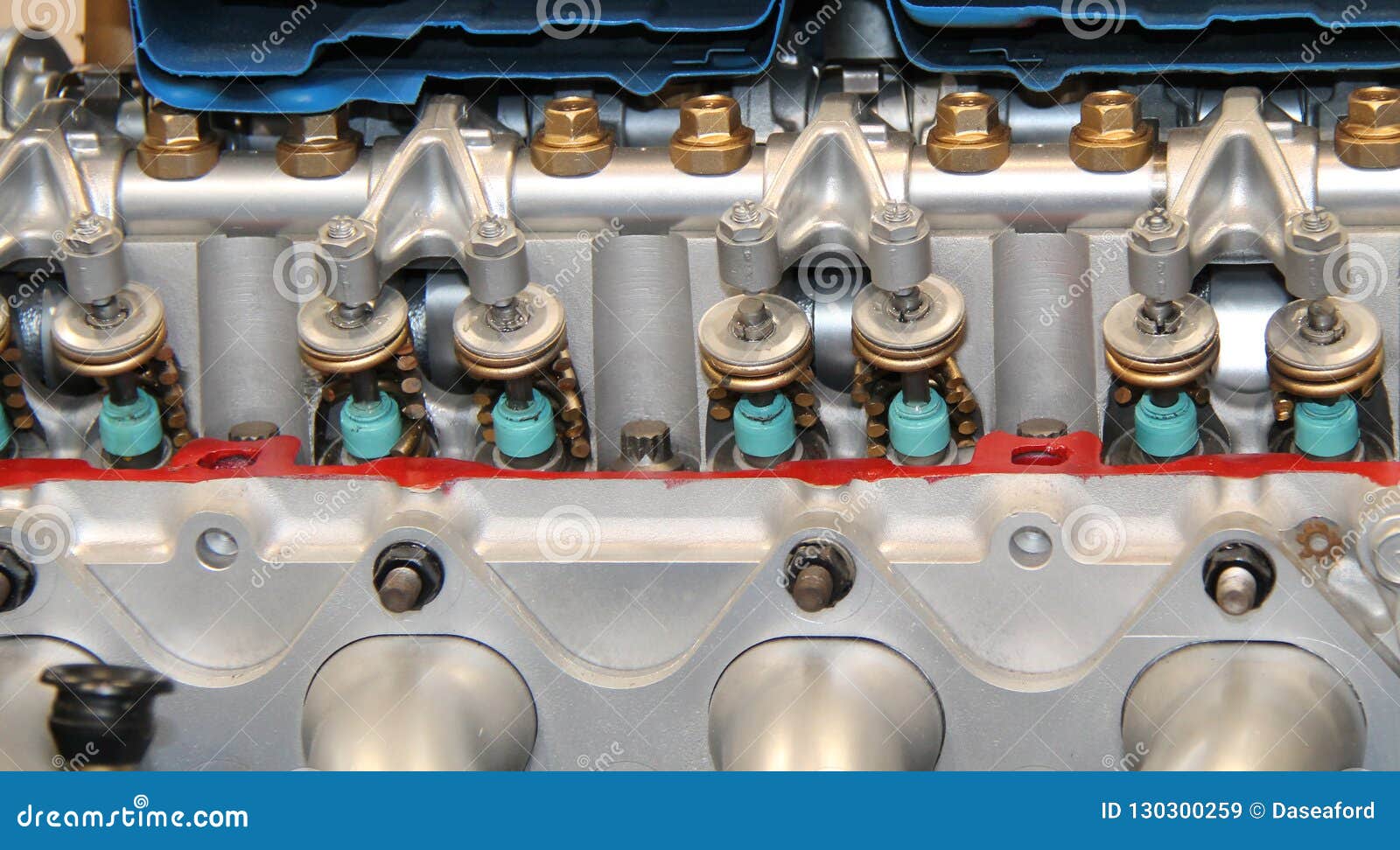 Valves and Cylinder Block. stock image. Image of metal - 130300259