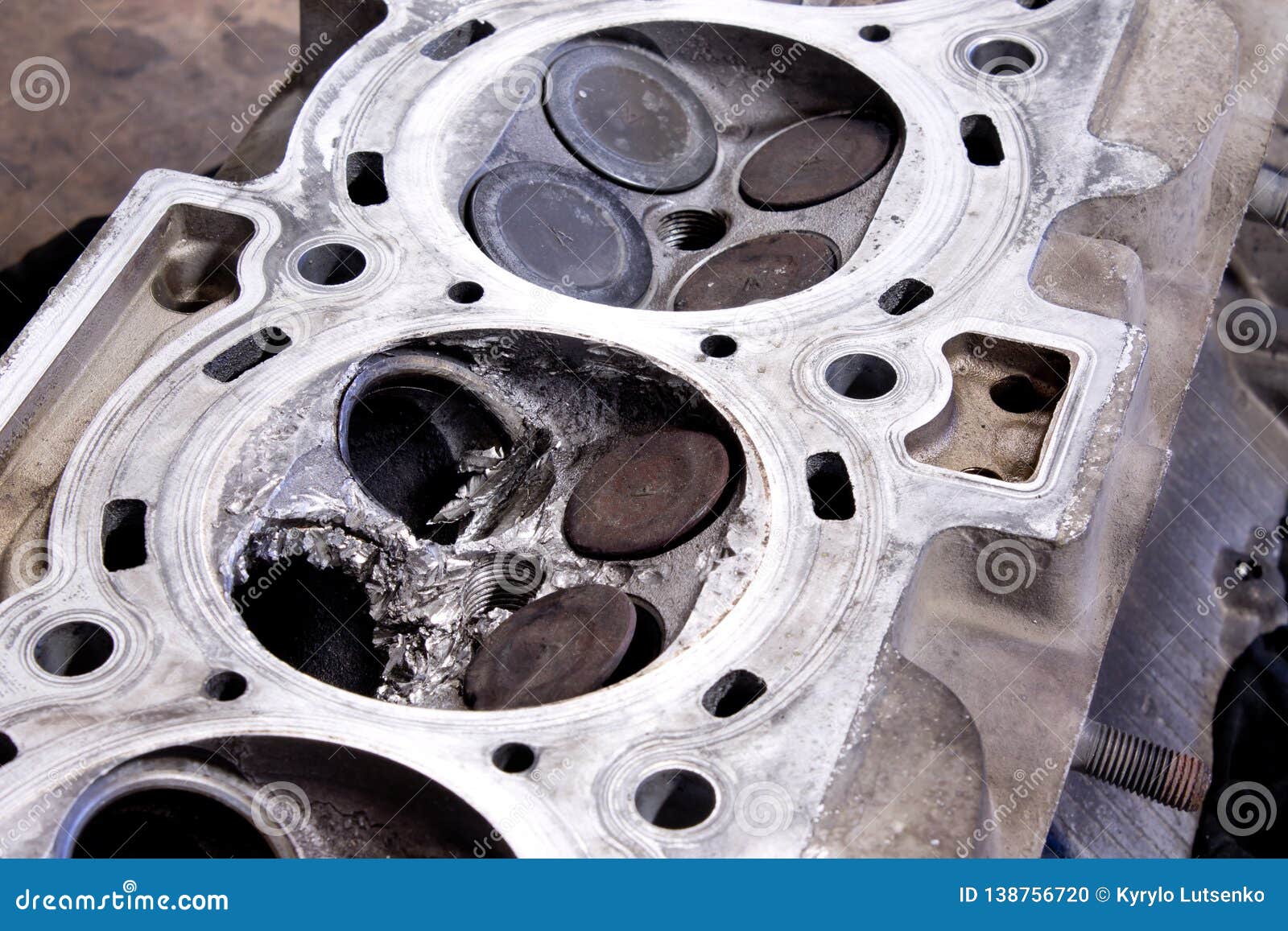 Valves on the Engine Valve Box Stock Photo - Image of thread, valves ...