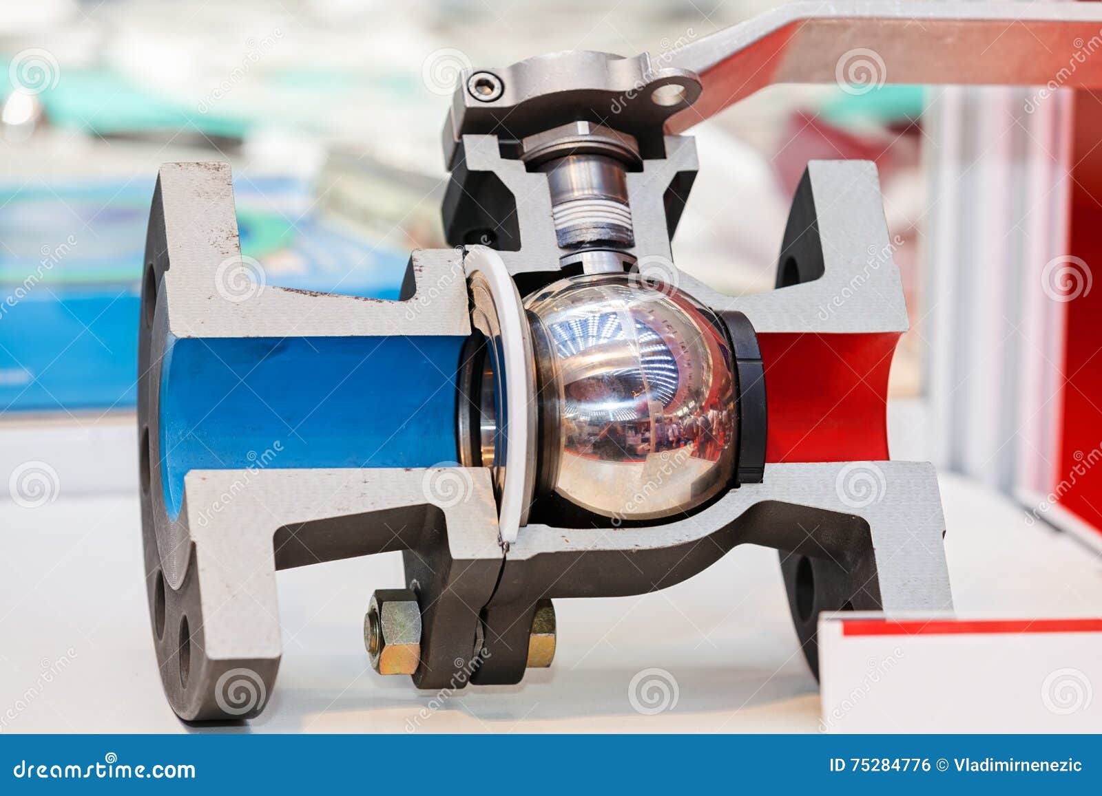 Valves for flow control stock photo. Image of piping - 75284776