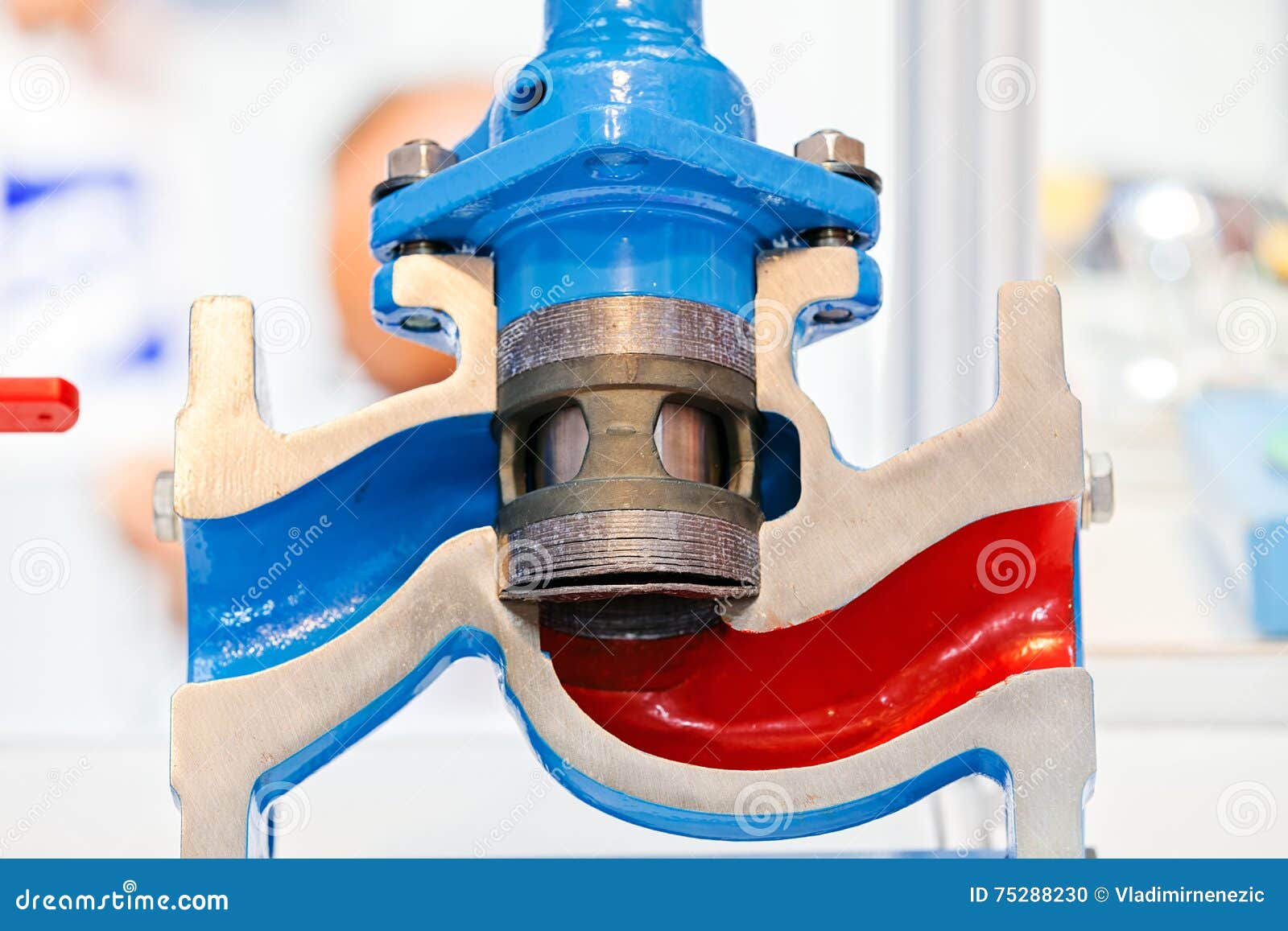 Valves for flow control stock photo. Image of cables - 75288230
