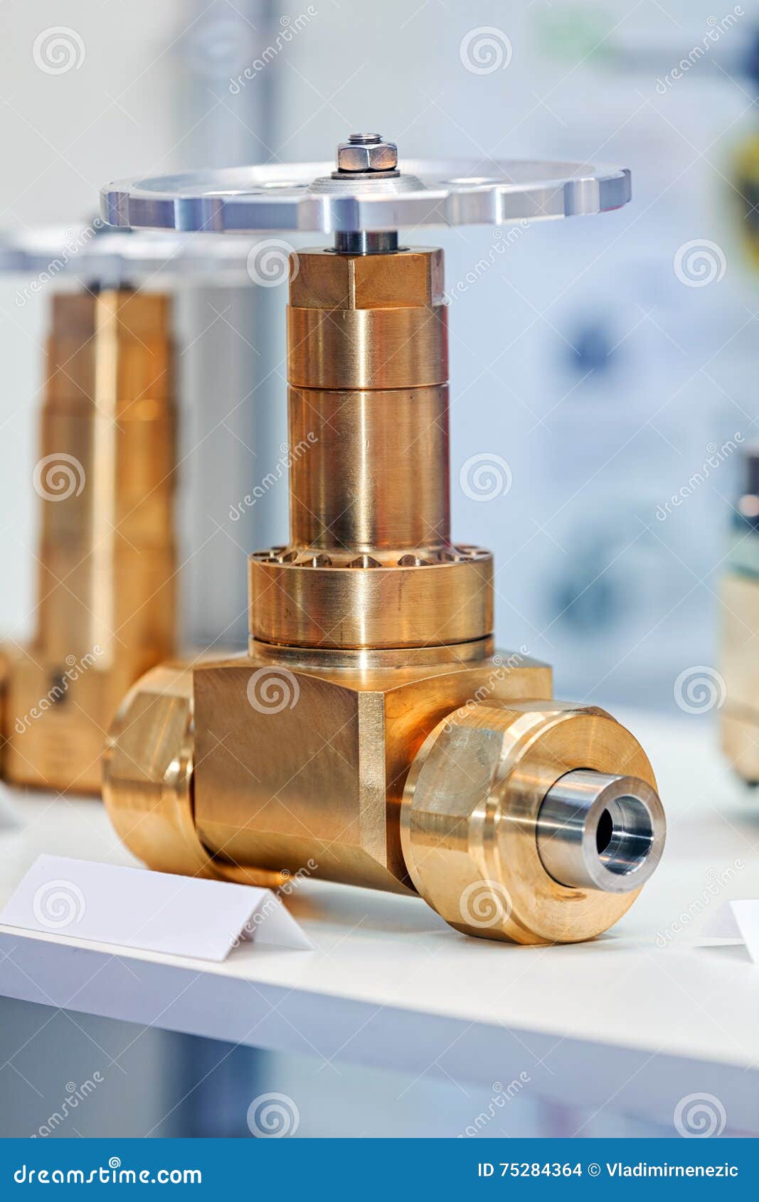 Valves for flow control stock photo. Image of focus, close - 75284364
