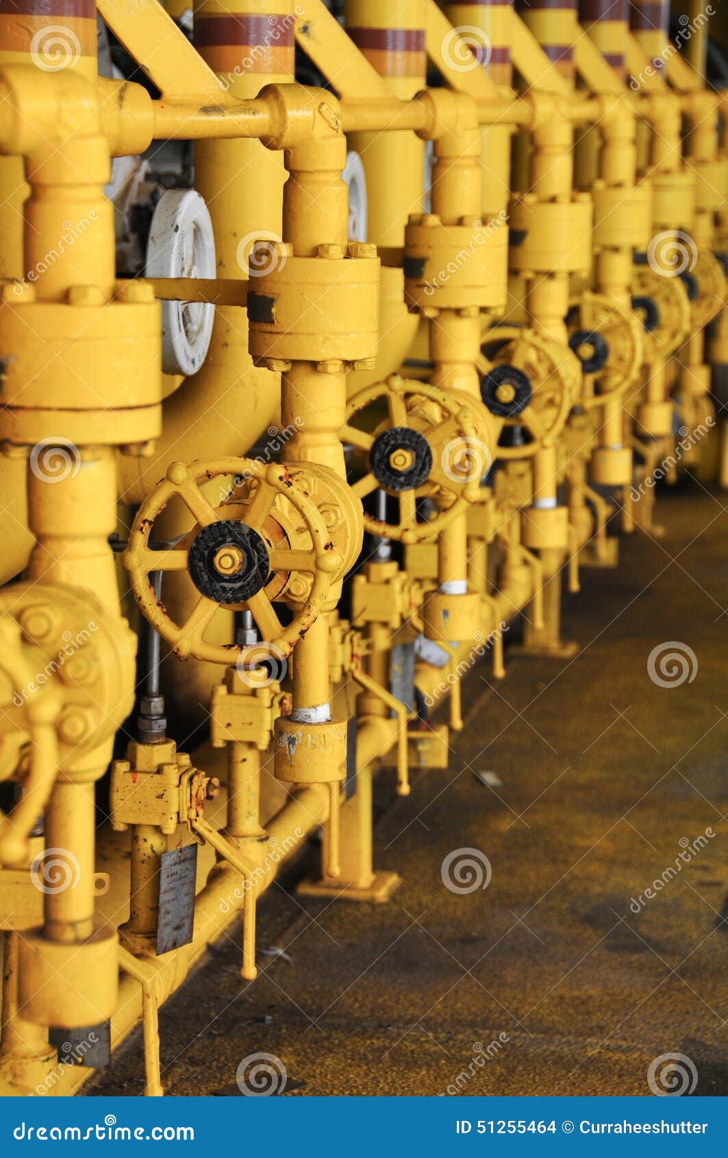 Valves Manual in the Process. Production Process Used Manual Valve To ...