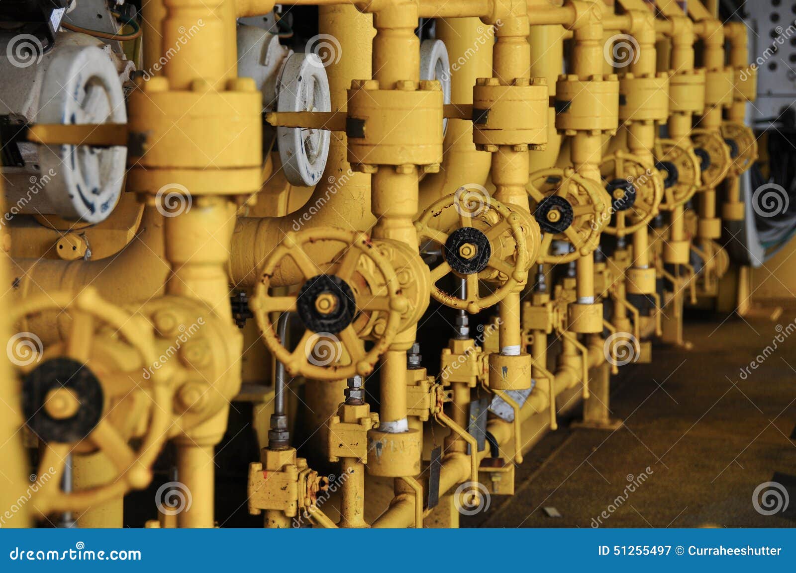 Valves Manual in the Process. Production Process Used Manual Valve To ...