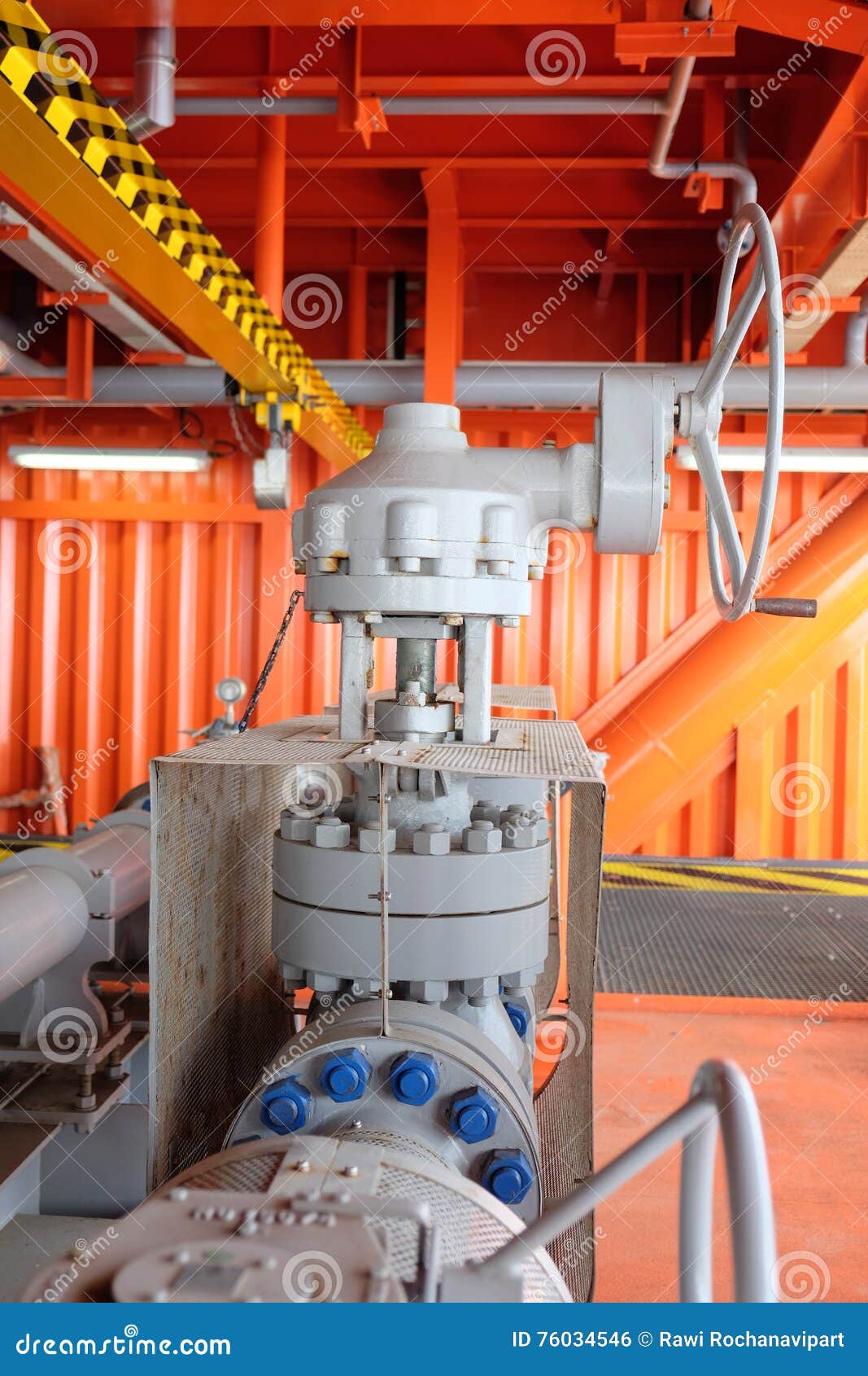 Valves Manual in the Production Process Stock Photo - Image of energy ...