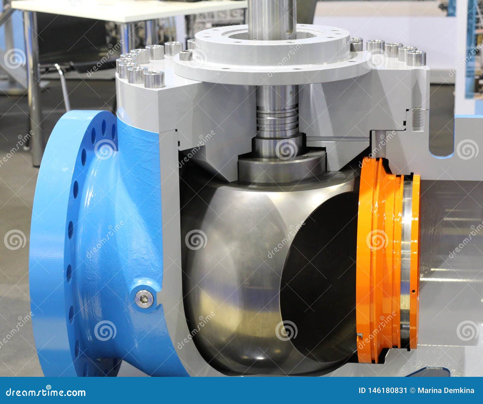 Valves Regulating and Locking Regulating. Gate Valves Stock Image ...