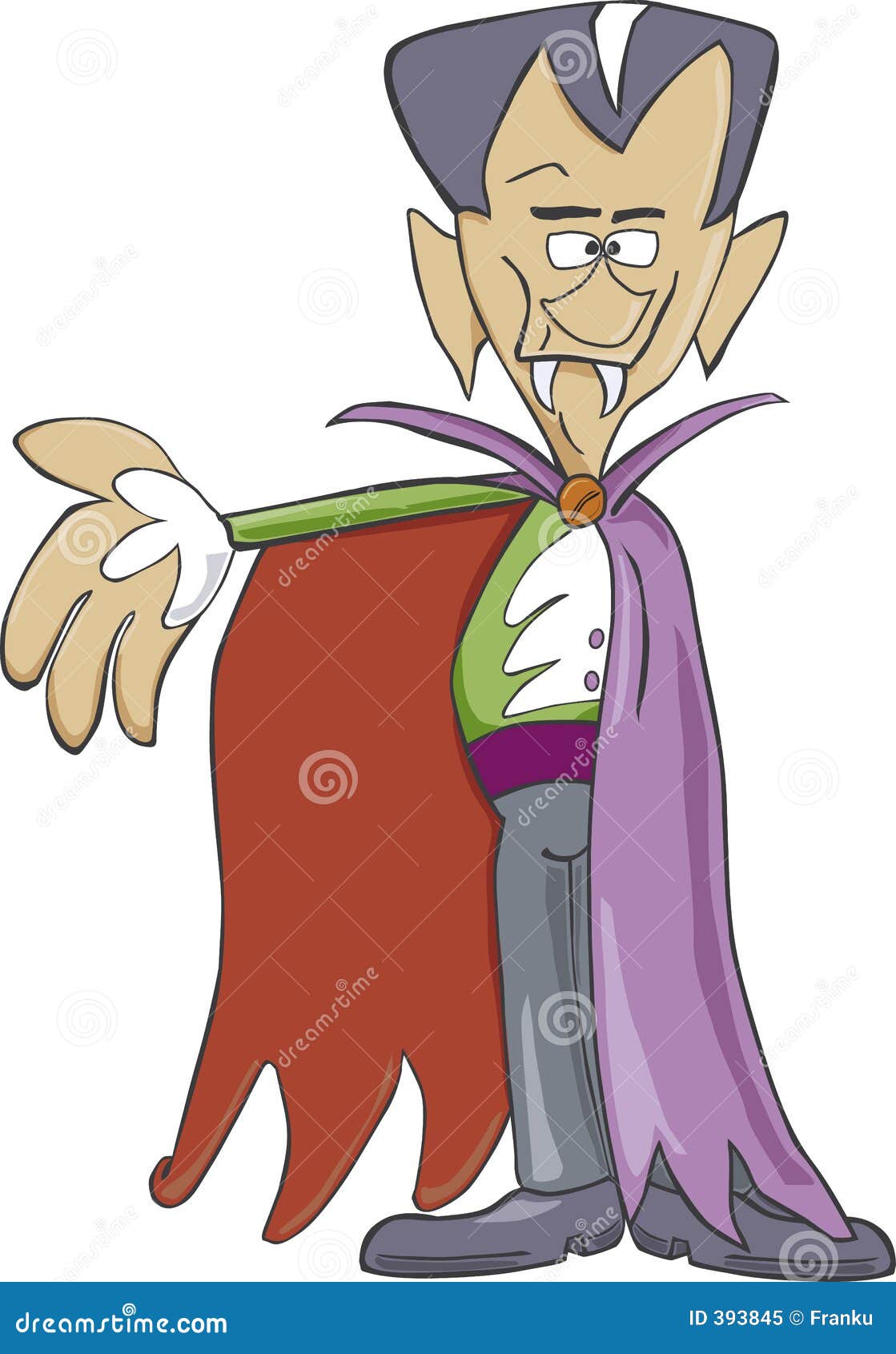 Vampire stock vector. Illustration of cartoon, fear, hell - 393845