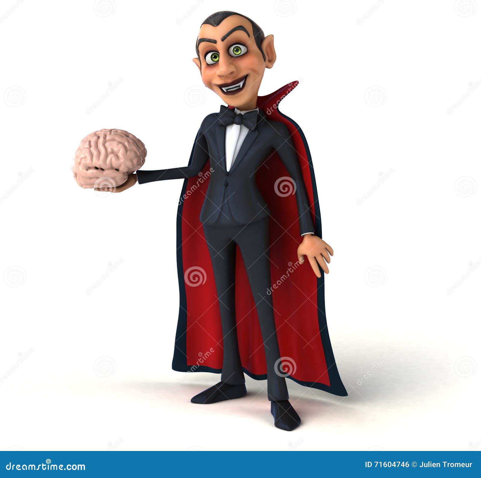 Vampire stock illustration. Illustration of brain, living - 71604746