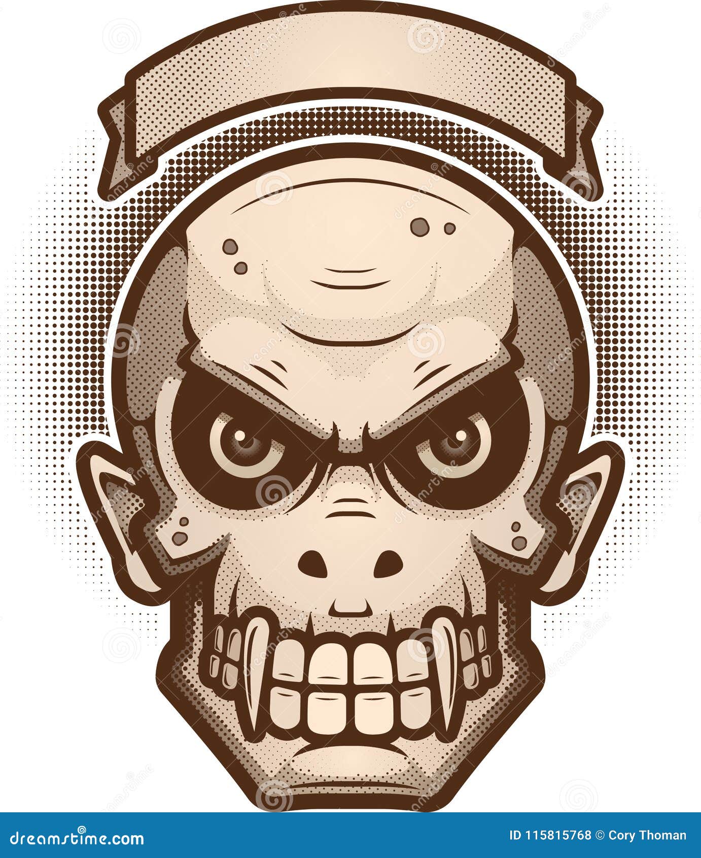 Vampire Banner Illustration Stock Vector - Illustration of monster ...