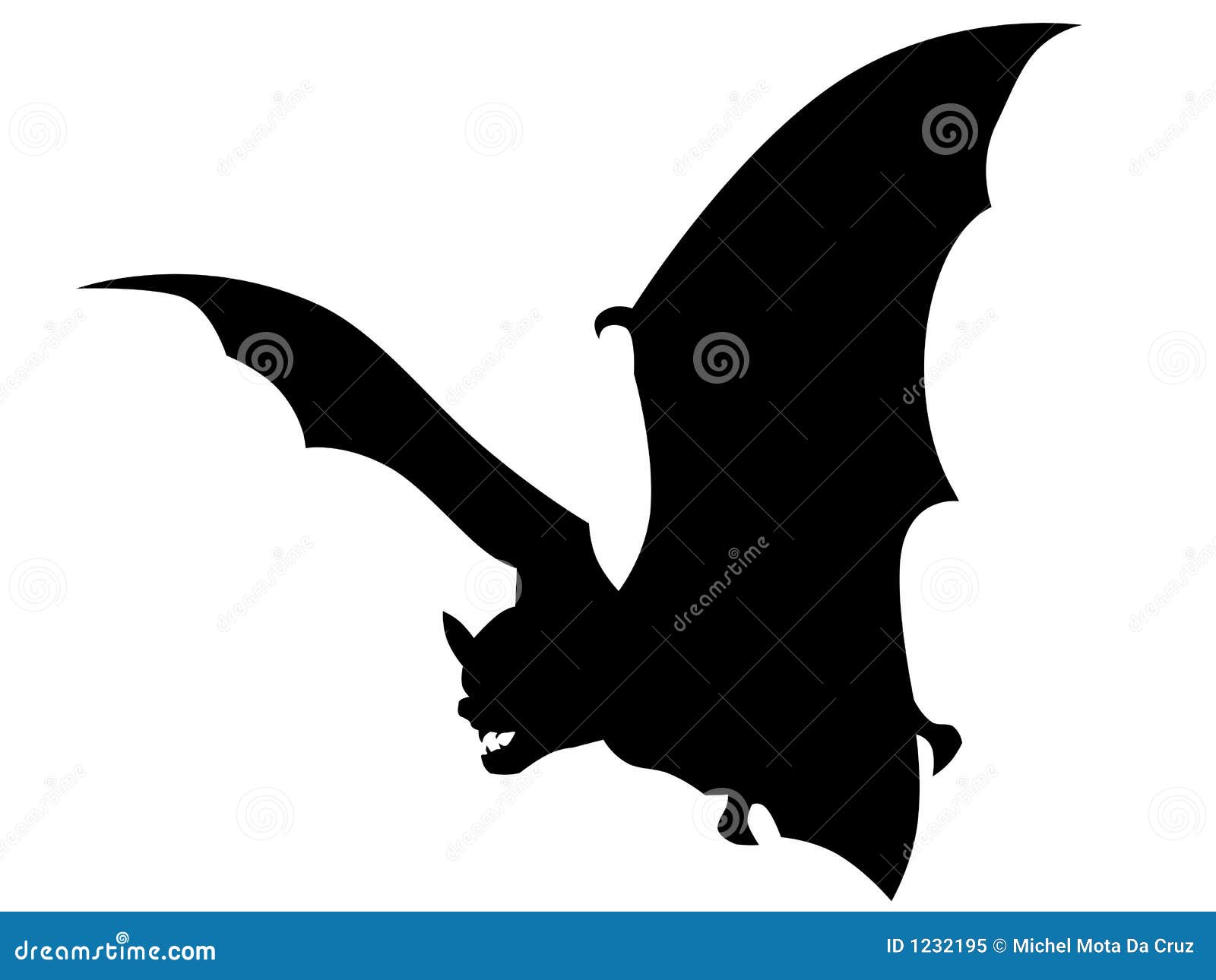 Vampire bat vector stock vector. Illustration of horror - 1232195
