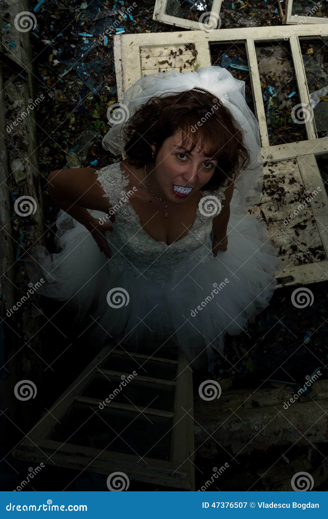 Vampire bride stock image. Image of devastated, crime - 47376507