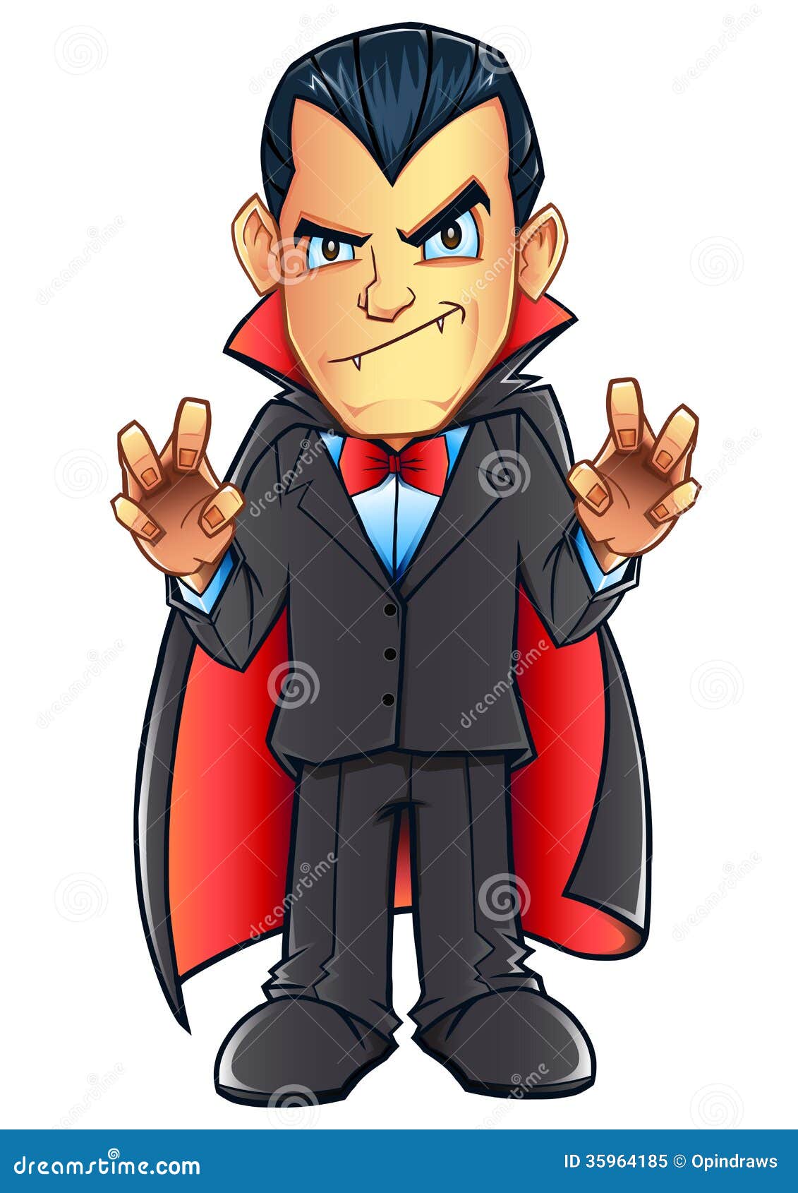 Vampire stock vector. Illustration of costume, blood - 35964185