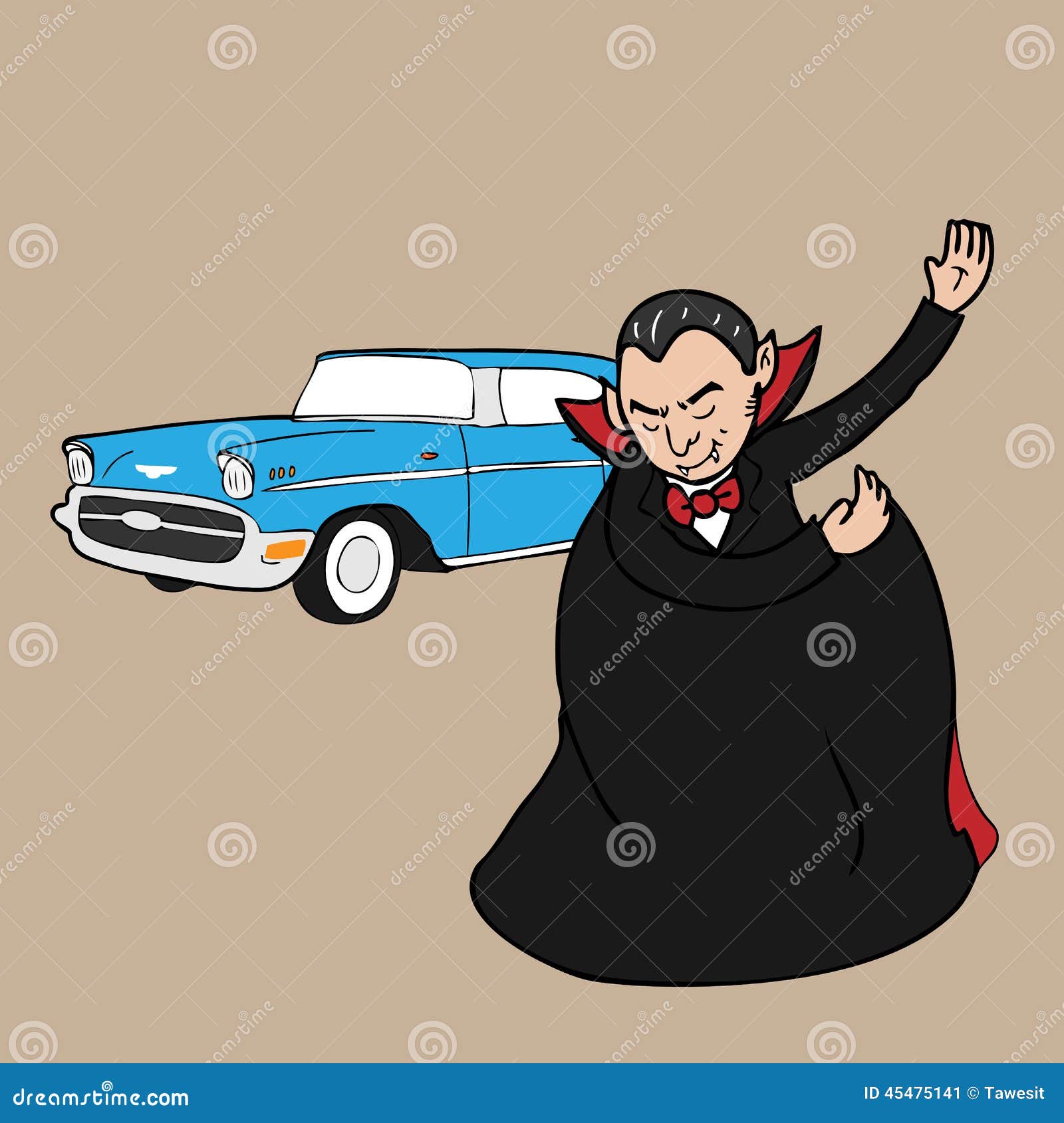 Vampire classic car stock vector. Illustration of drawing - 45475141