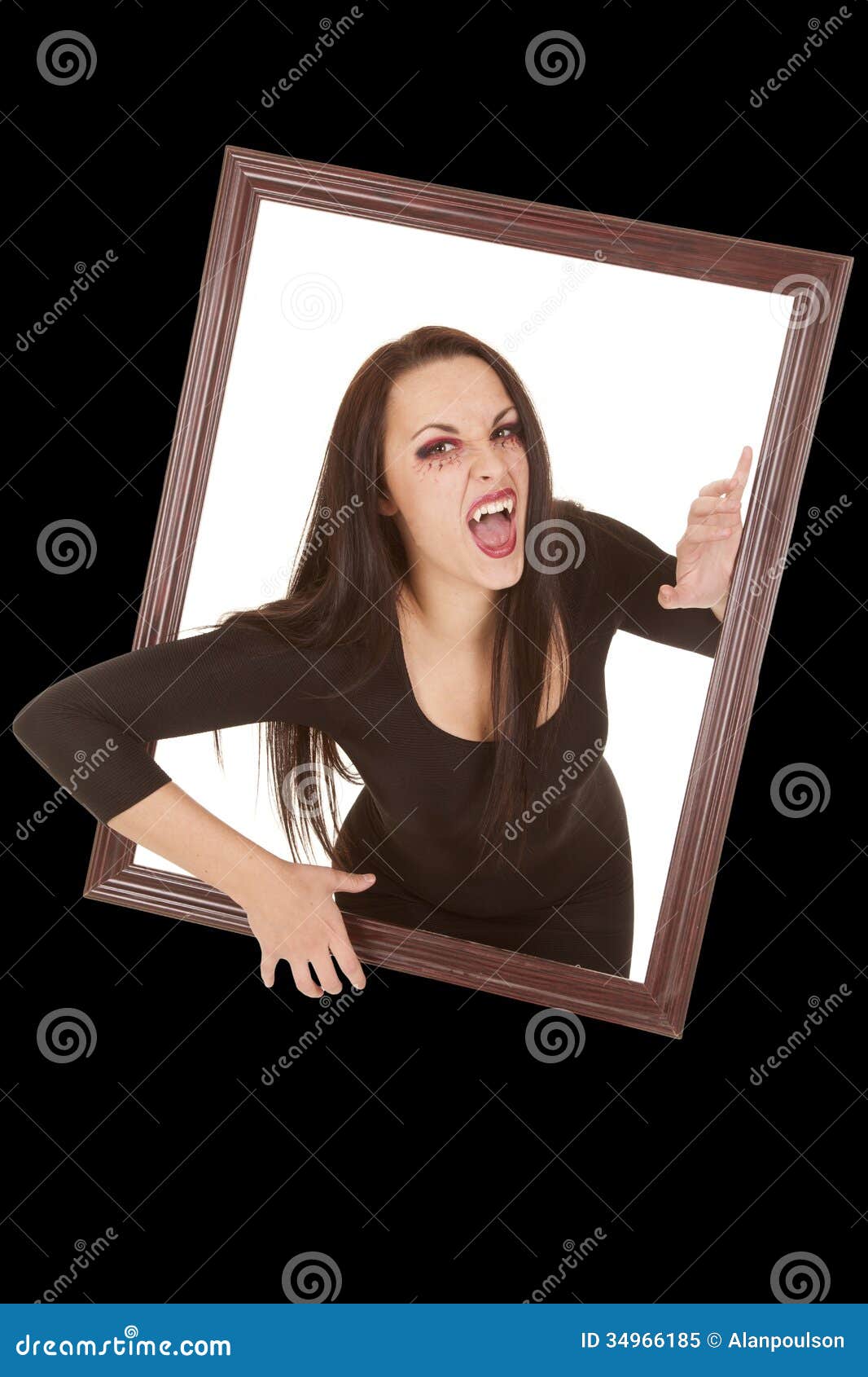 Vampire Coming through Window Stock Image - Image of beautiful, female ...
