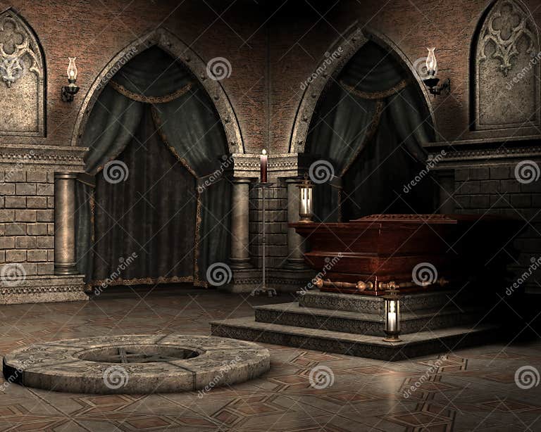 Vampire crypt stock illustration. Illustration of dark - 26883508