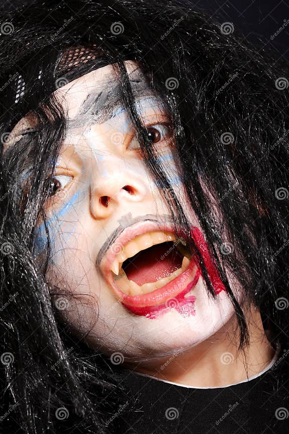 Vampire face stock photo. Image of fake, long, frightful - 10894200